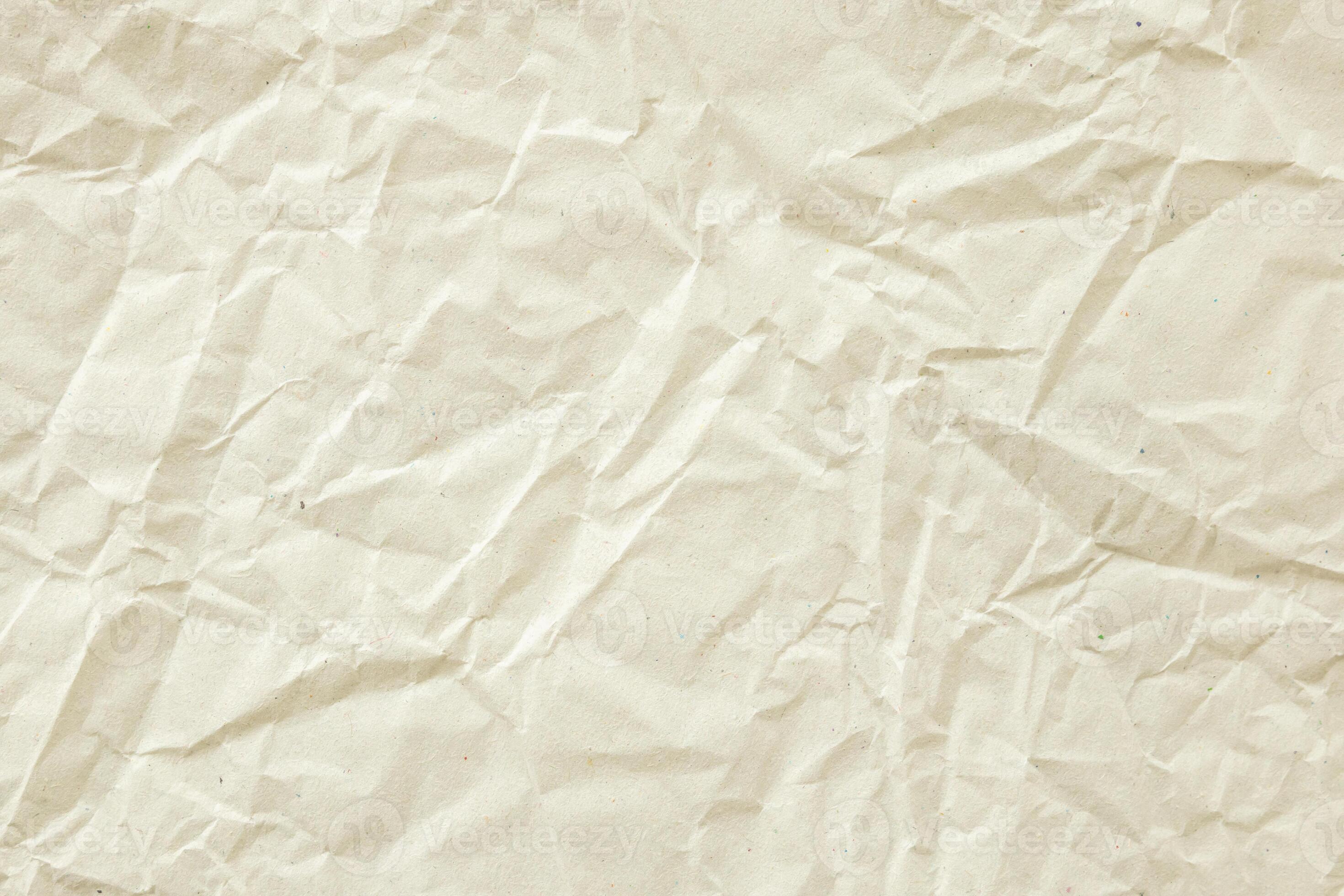 Abstract old white crumpled and creased recycle paper texture ...