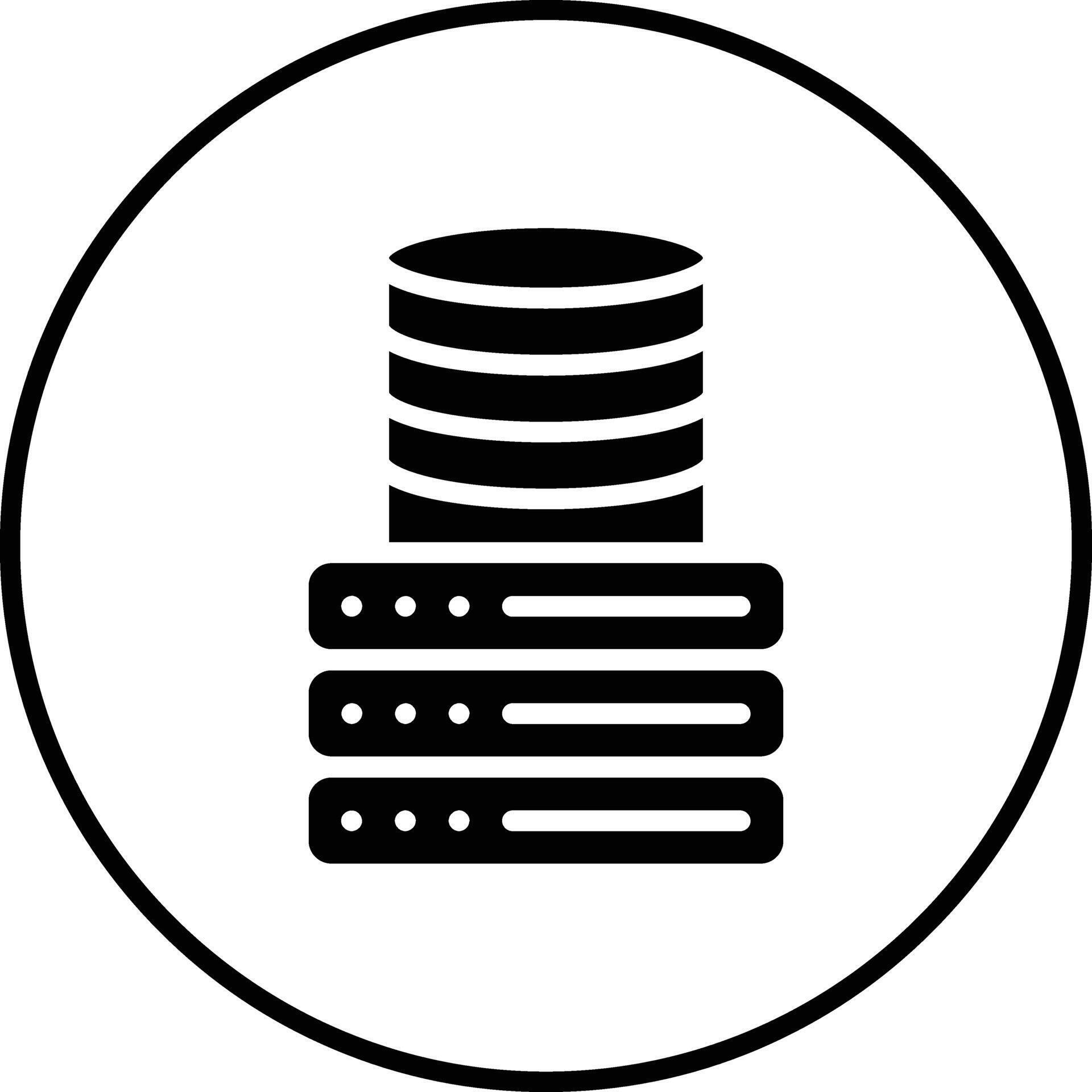 Database Vector Icon 38132769 Vector Art At Vecteezy