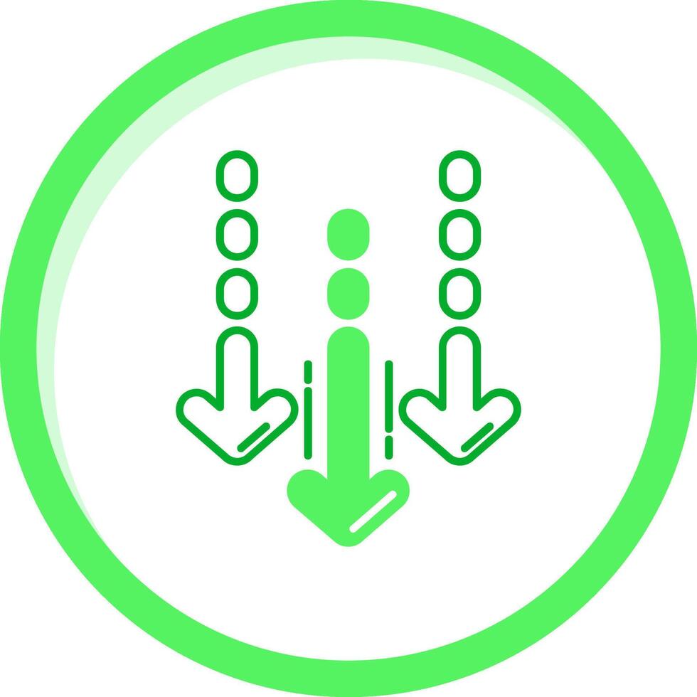 Decrease Green mix Icon 38138407 Vector Art at Vecteezy