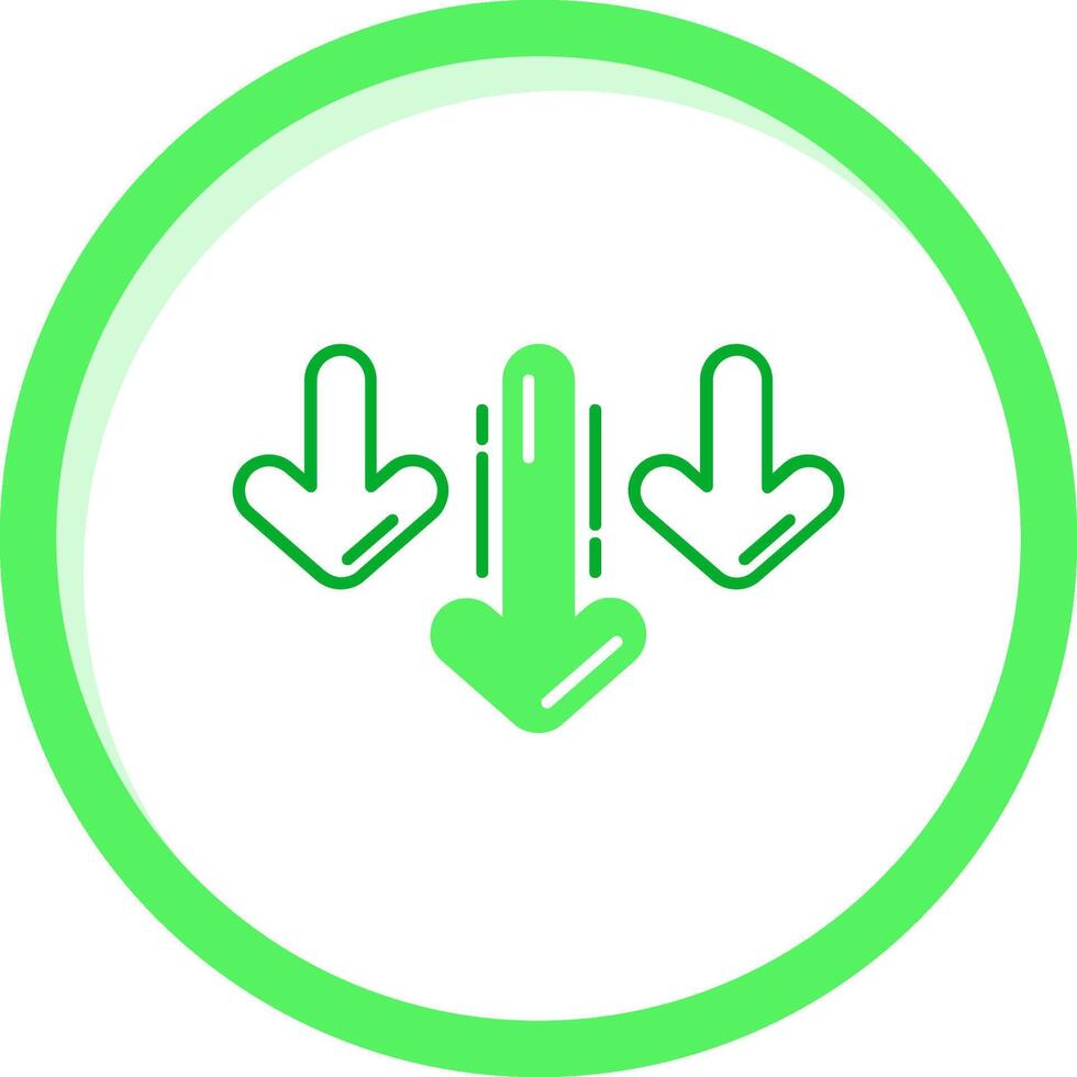 Decrease Green mix Icon 38138490 Vector Art at Vecteezy
