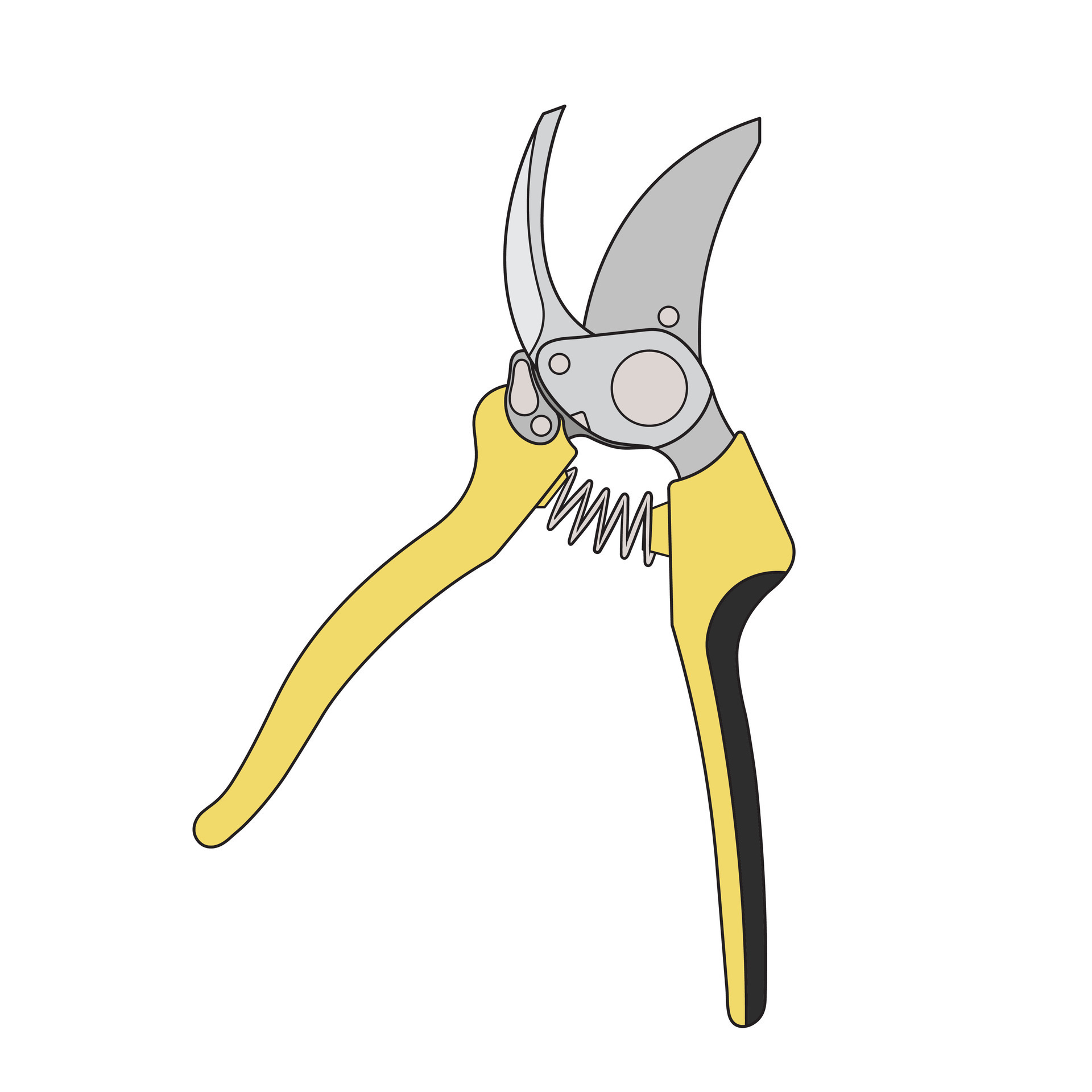 Kids drawing Cartoon Vector illustration pruning shears Isolated in ... Kids drawing Cartoon Vector illustration pruning shears Isolated in ...