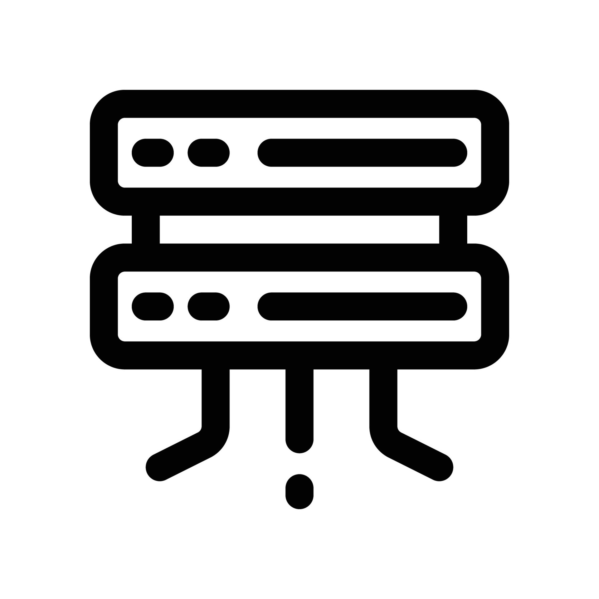 server icon. vector line icon for your website, mobile, presentation ... server icon. vector line icon for your website, mobile, presentation ...