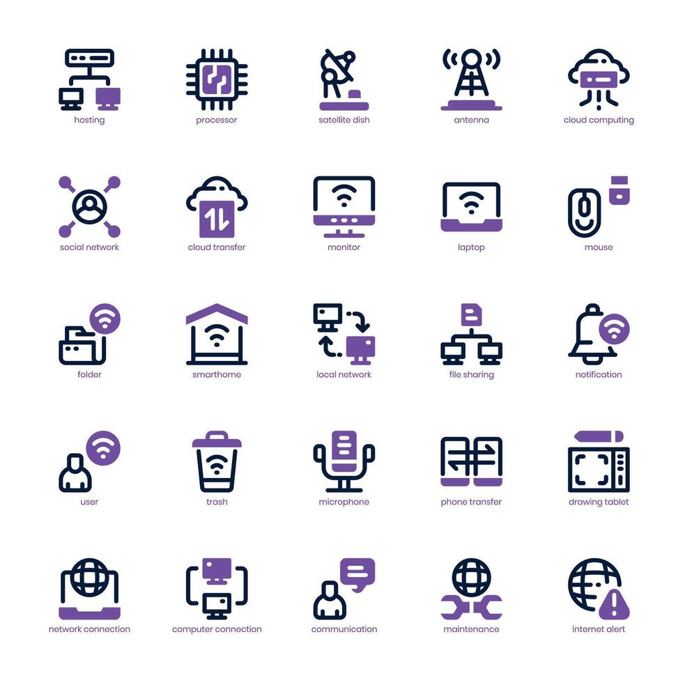 Computer Network icon pack for your website, mobile, presentation, and ...