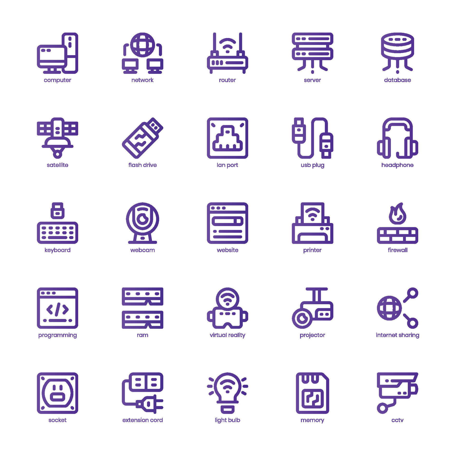 Computer Network icon pack for your website, mobile, presentation, and ...