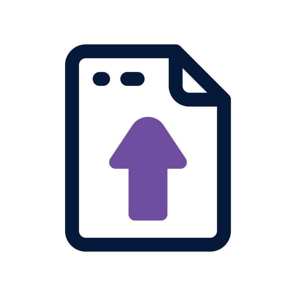 File Upload Icon Vector Dual Tone Icon For Your Website Mobile Presentation And Logo Design