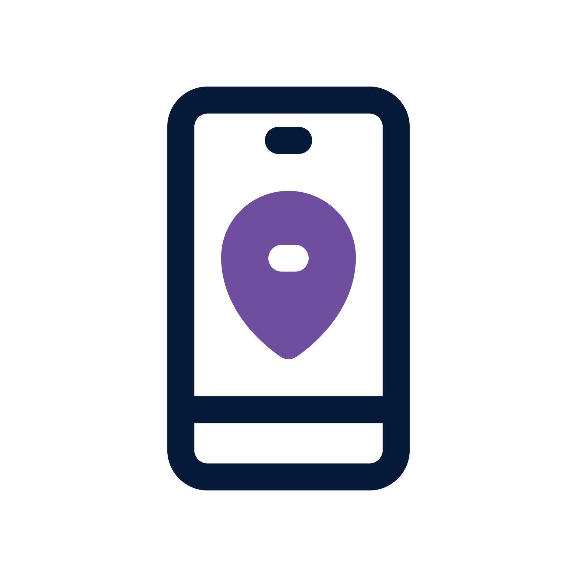 map app icon. vector dual tone icon for your website, mobile ...