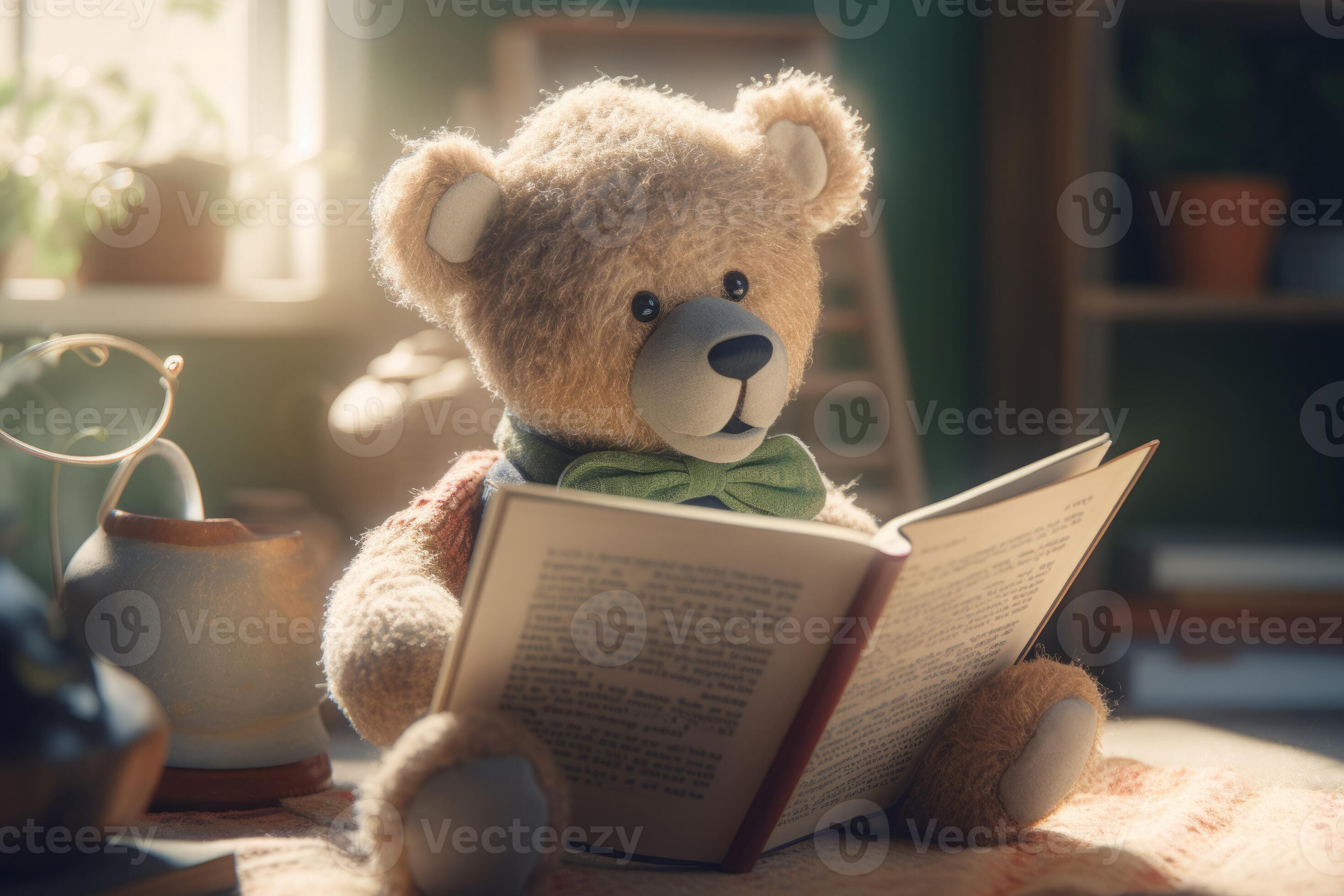 Ai Generated Plush Teddy Bear Literature Reader Generate Ai 38146877
