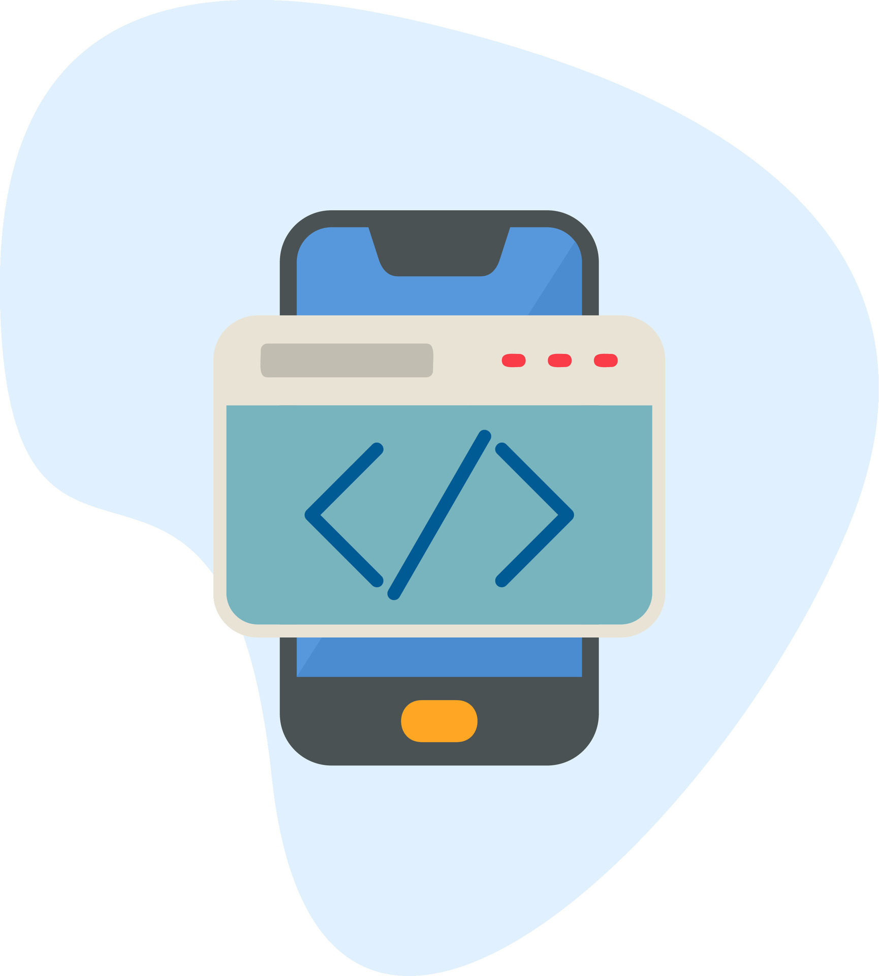 Smartphone Coding Vecto Icon 38150350 Vector Art at Vecteezy