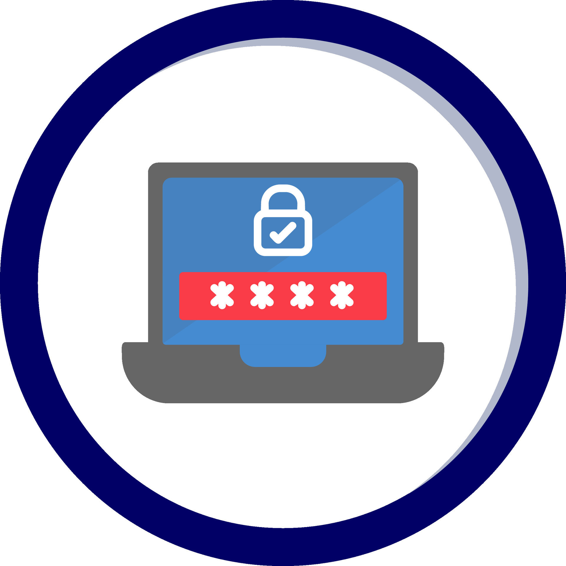 Laptop Password Vecto Icon 38153955 Vector Art At Vecteezy