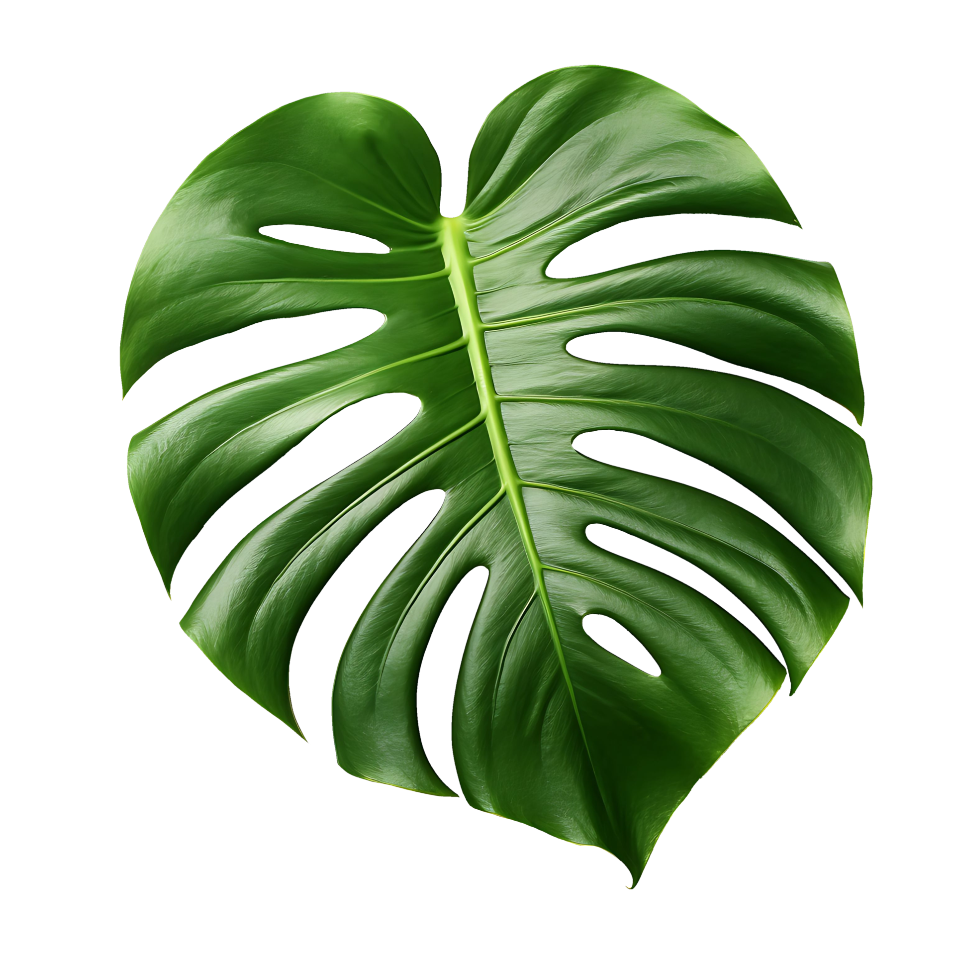 AI generated Exotic Simplicity, Monstera Leaf in Transparency 38154184 PNG