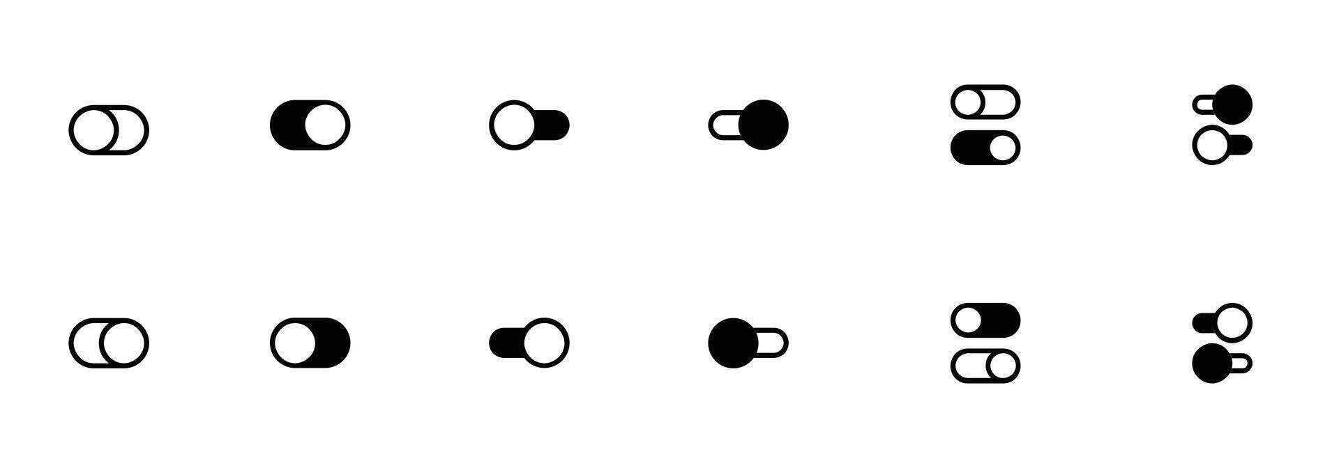Toggle Switch Icon On And Off Toggle Switch Buttons Switch Toggle Buttons On Off Material