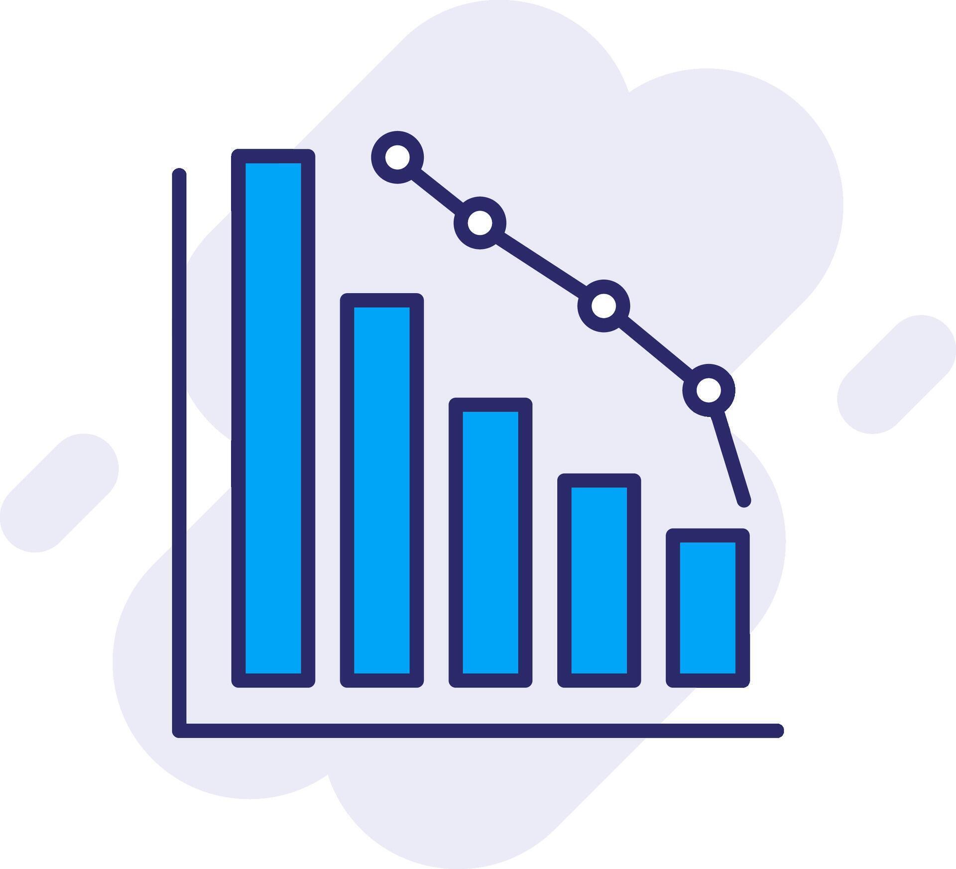 Decrease Line Filled Backgroud Icon 38159194 Vector Art at Vecteezy