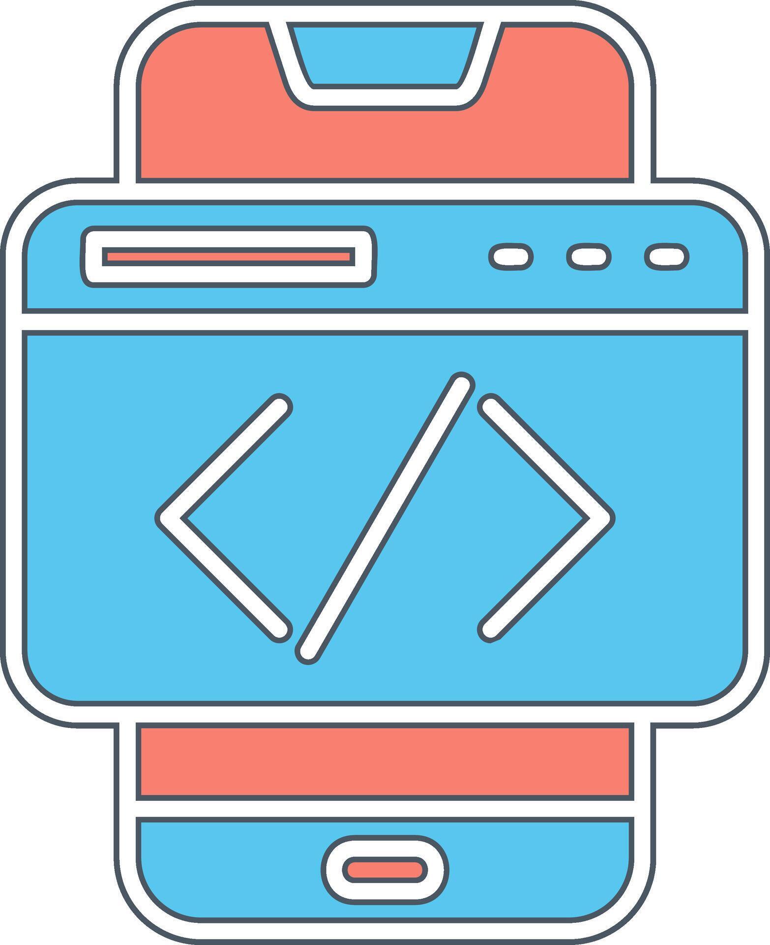 Smartphone Coding Vecto Icon 38169125 Vector Art at Vecteezy