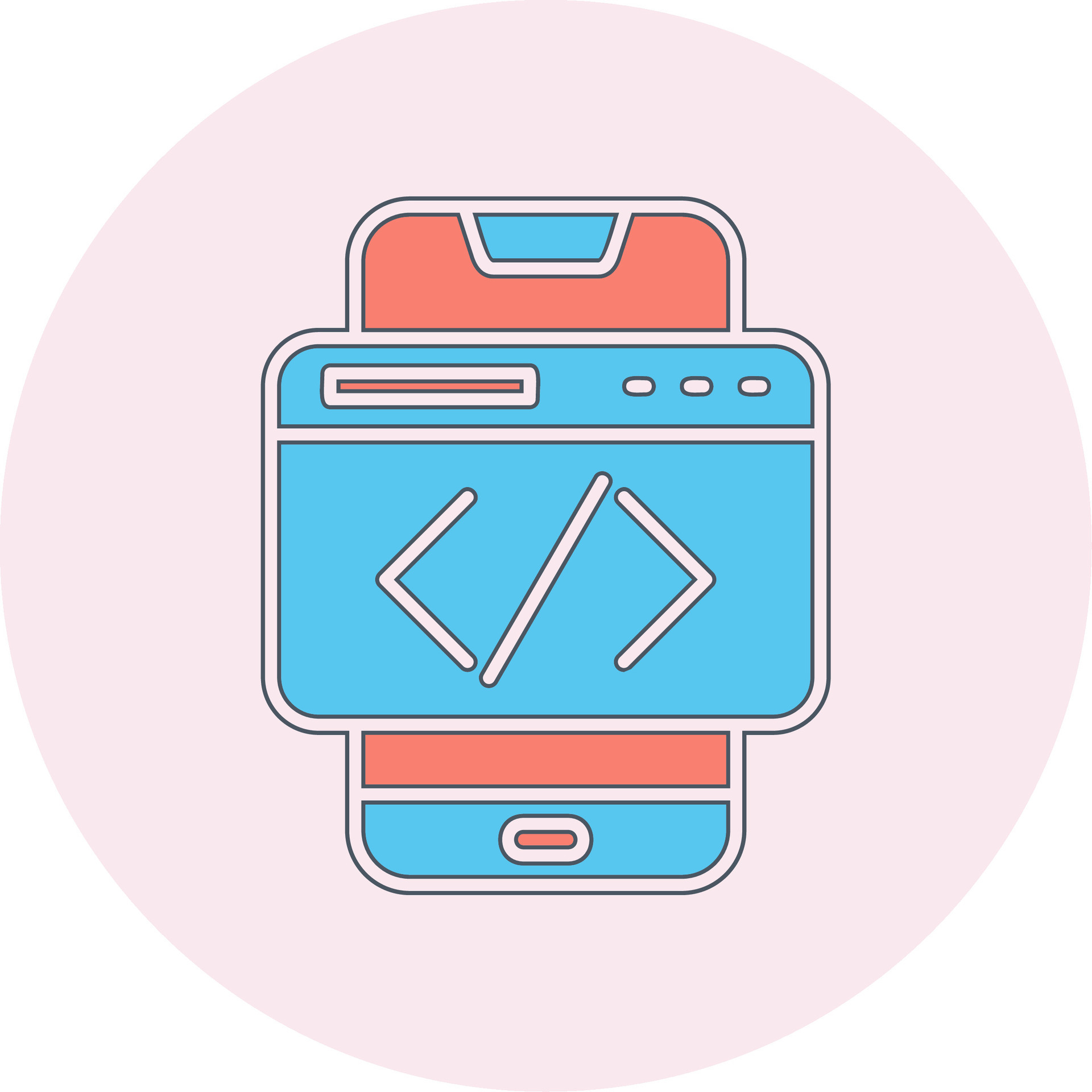 Smartphone Coding Vecto Icon 38170681 Vector Art at Vecteezy