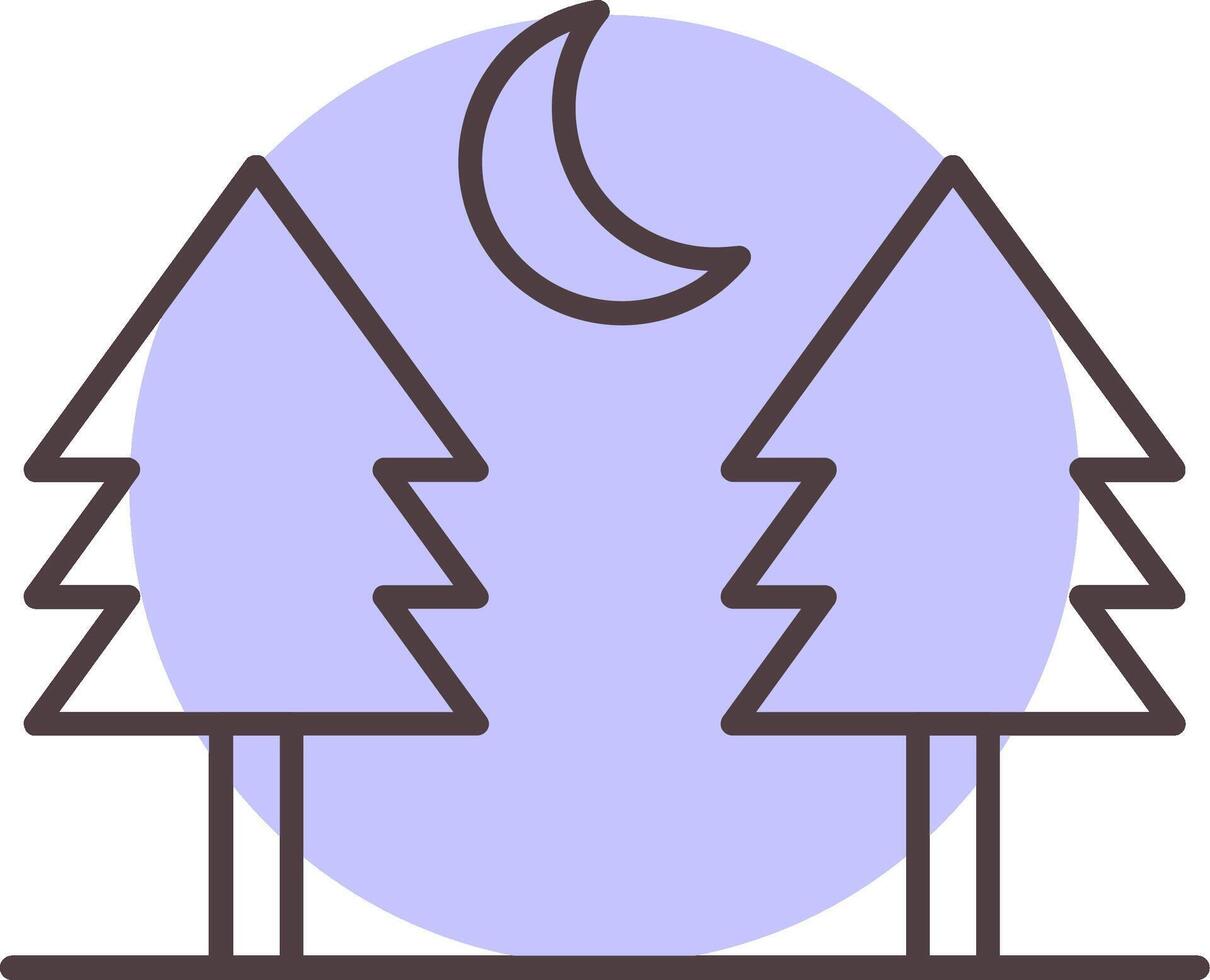 Pine tree Line Shape Colors Icon 38172295 Vector Art at Vecteezy