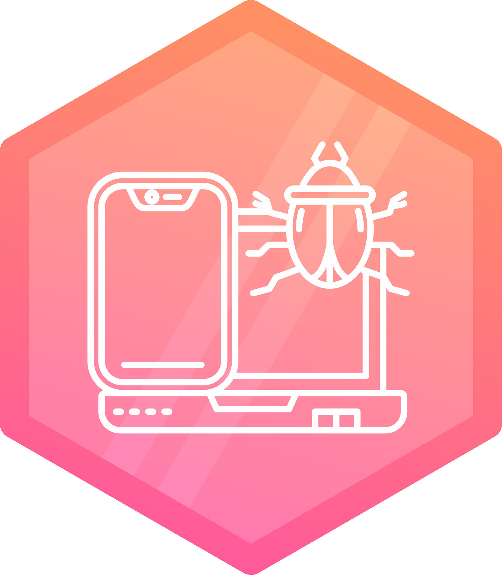 Bug Gradient polygon Icon 38180521 Vector Art at Vecteezy