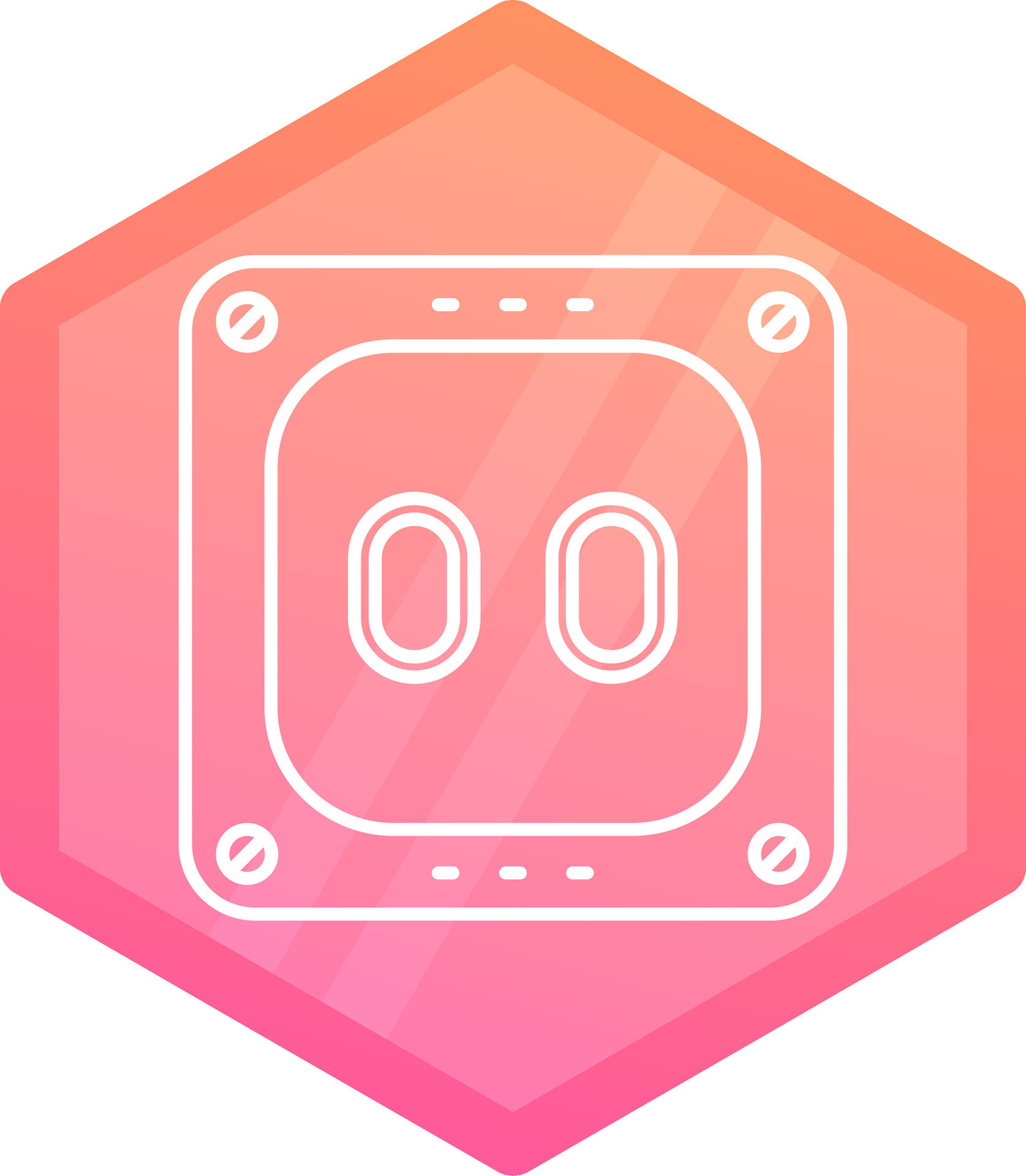 Socket Gradient polygon Icon 38180635 Vector Art at Vecteezy