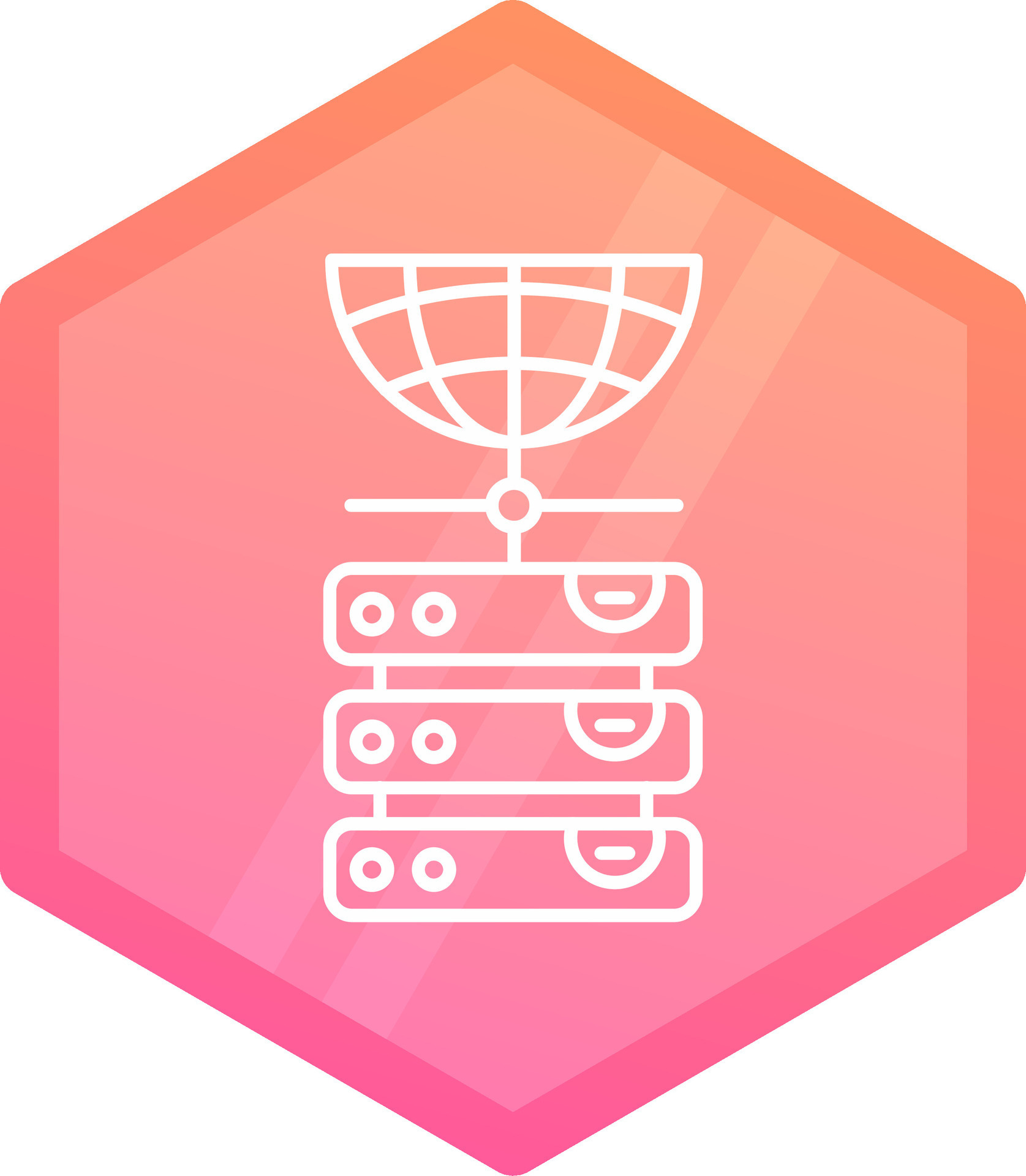 Database Gradient polygon Icon 38180645 Vector Art at Vecteezy