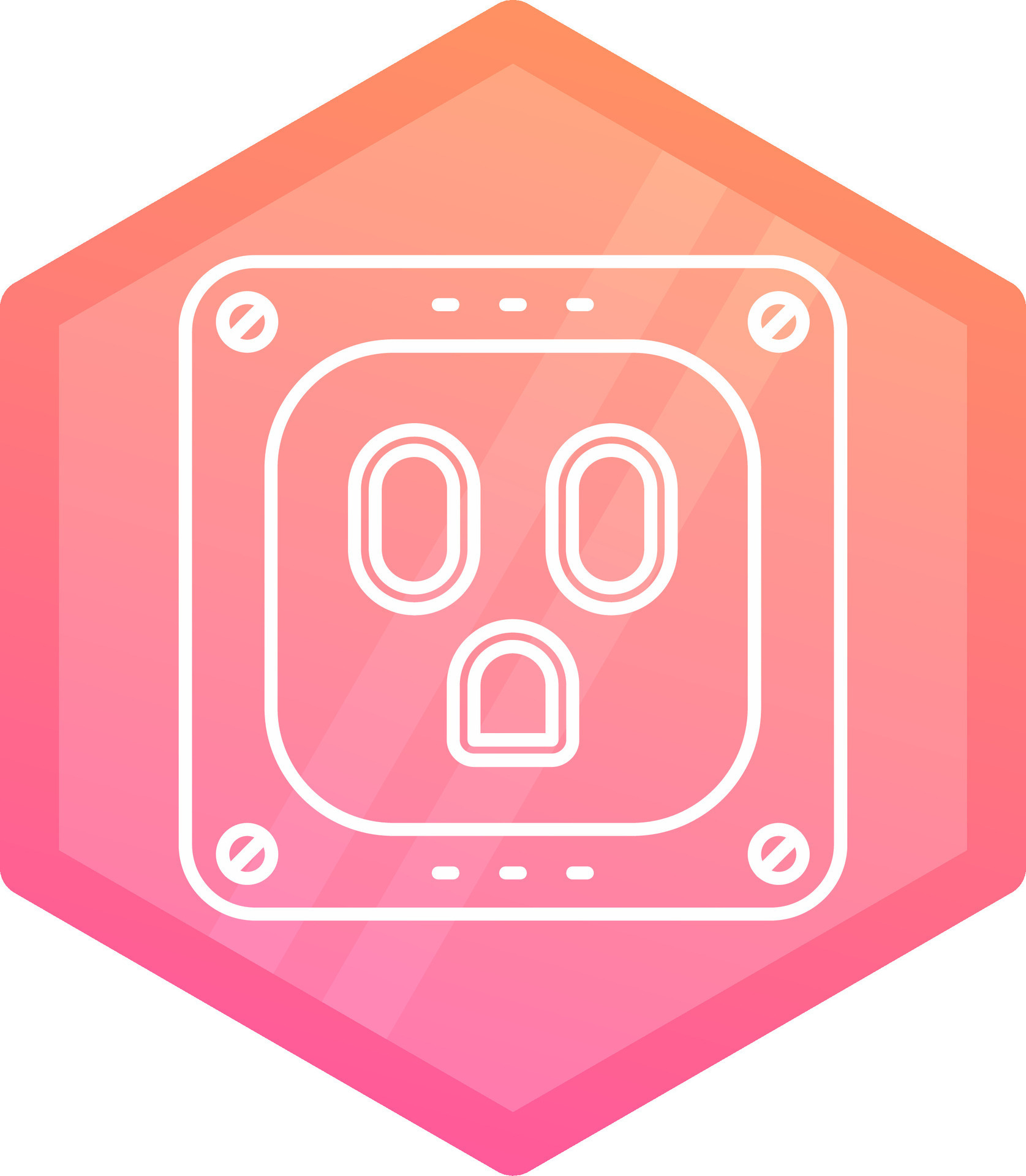 Socket Gradient polygon Icon 38180653 Vector Art at Vecteezy