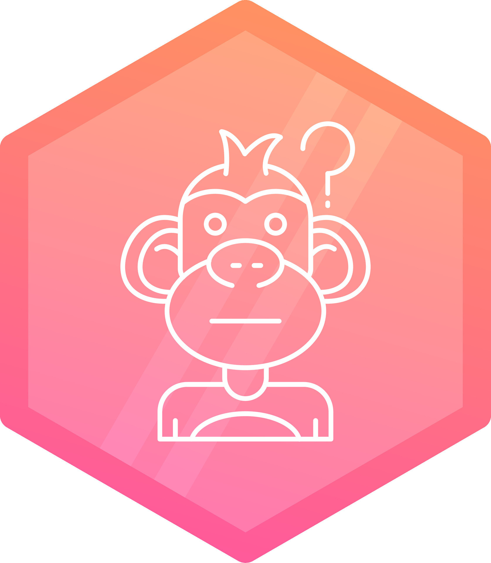 Thinking Gradient Polygon Icon 38181262 Vector Art At Vecteezy