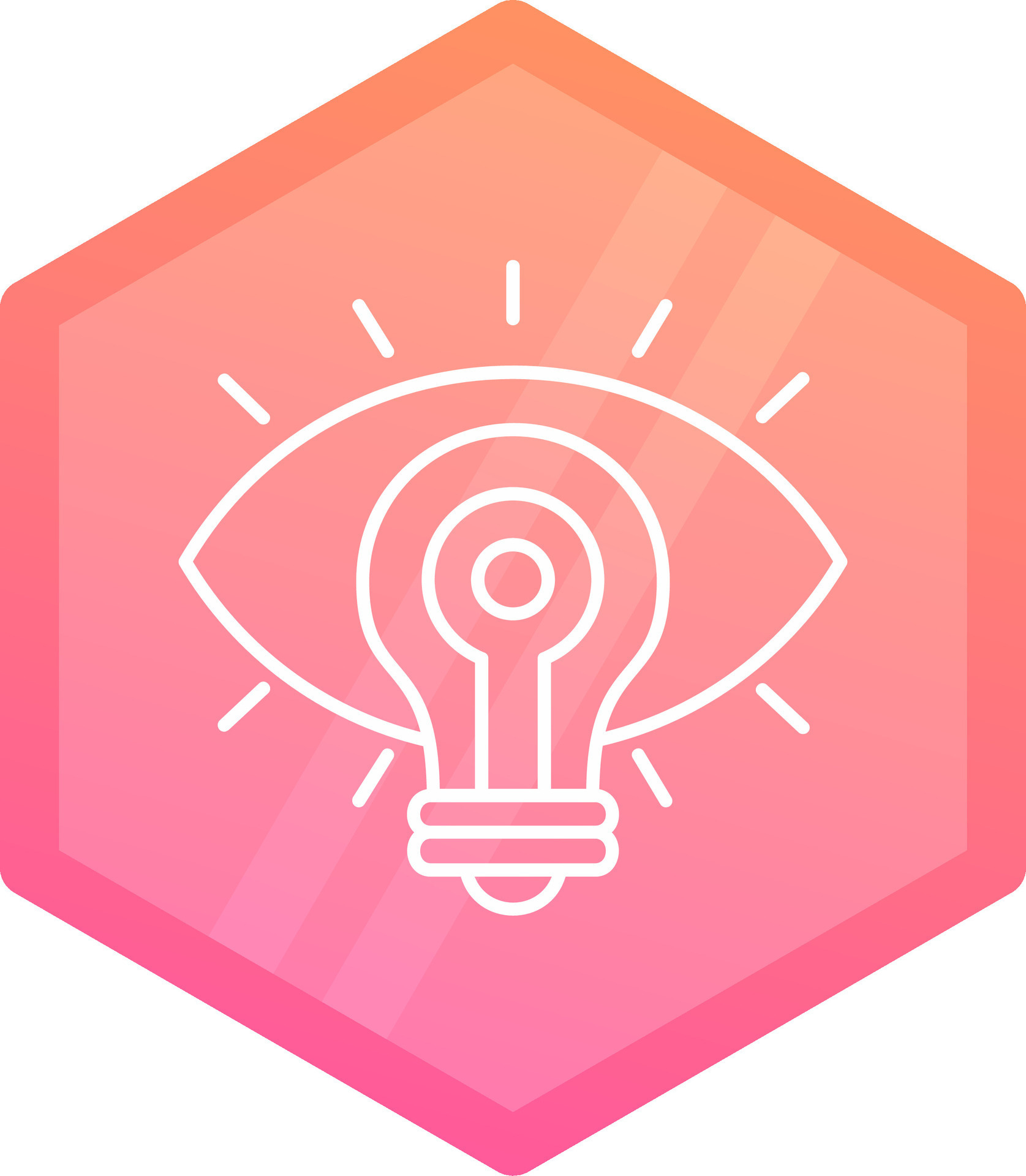 Vision Gradient polygon Icon 38181931 Vector Art at Vecteezy