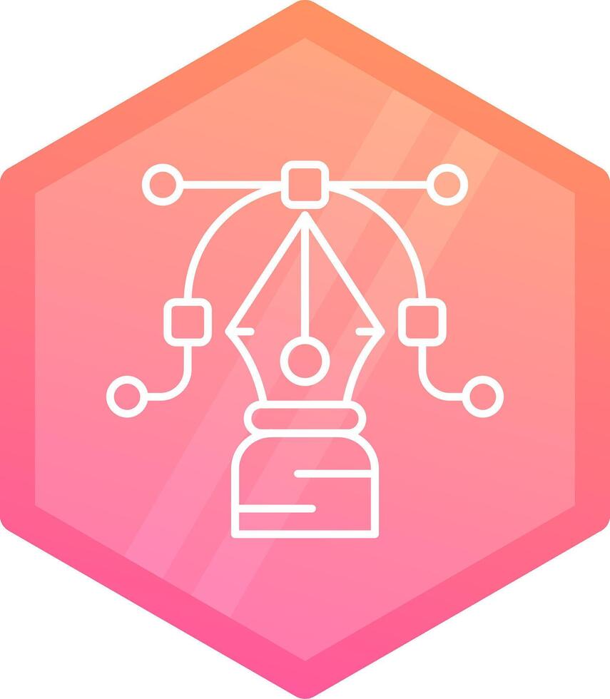 Pen tool Gradient polygon Icon 38181941 Vector Art at Vecteezy