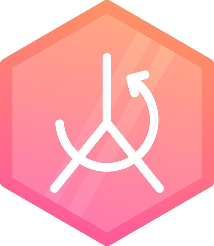 3d rotate z axis Gradient polygon Icon 38182836 Vector Art at Vecteezy