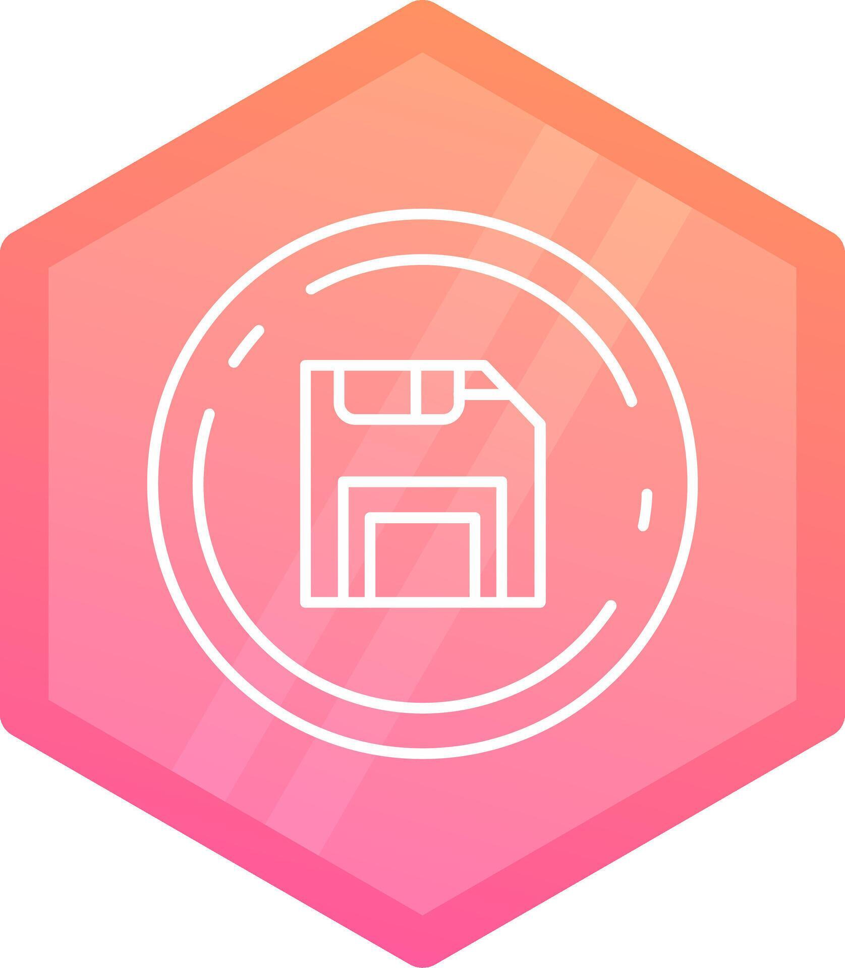 Save Gradient polygon Icon 38183646 Vector Art at Vecteezy