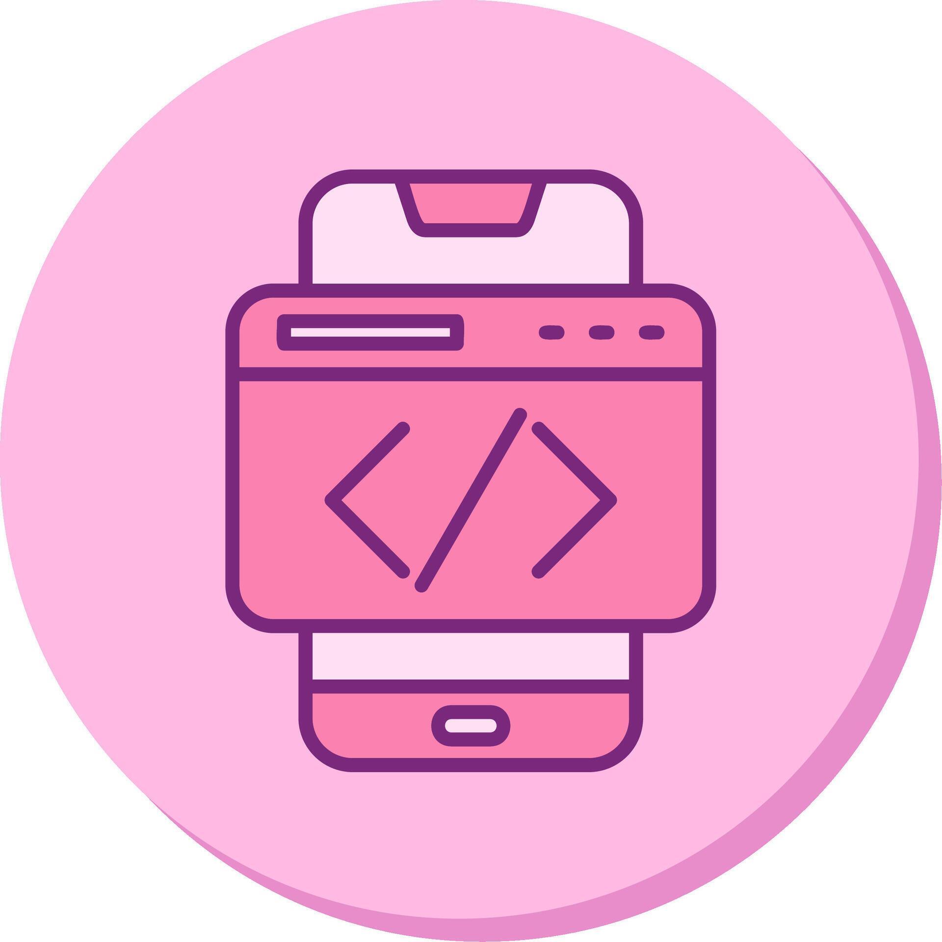 Smartphone Coding Vecto Icon 38187185 Vector Art at Vecteezy
