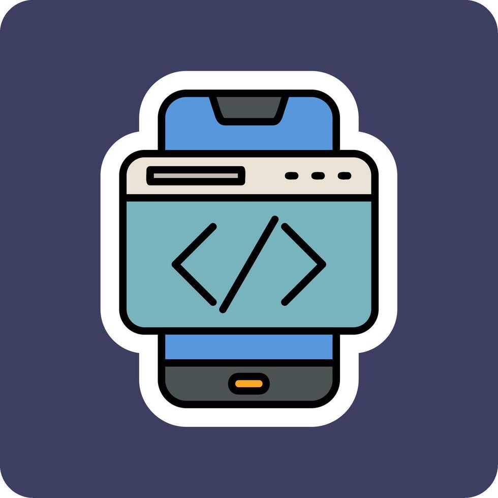 Smartphone Coding Vector Icon 38189616 Vector Art at Vecteezy