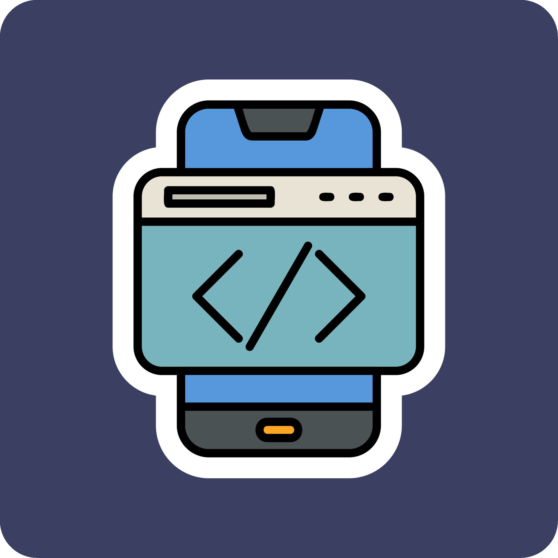 Smartphone Coding Vector Icon 38189616 Vector Art at Vecteezy