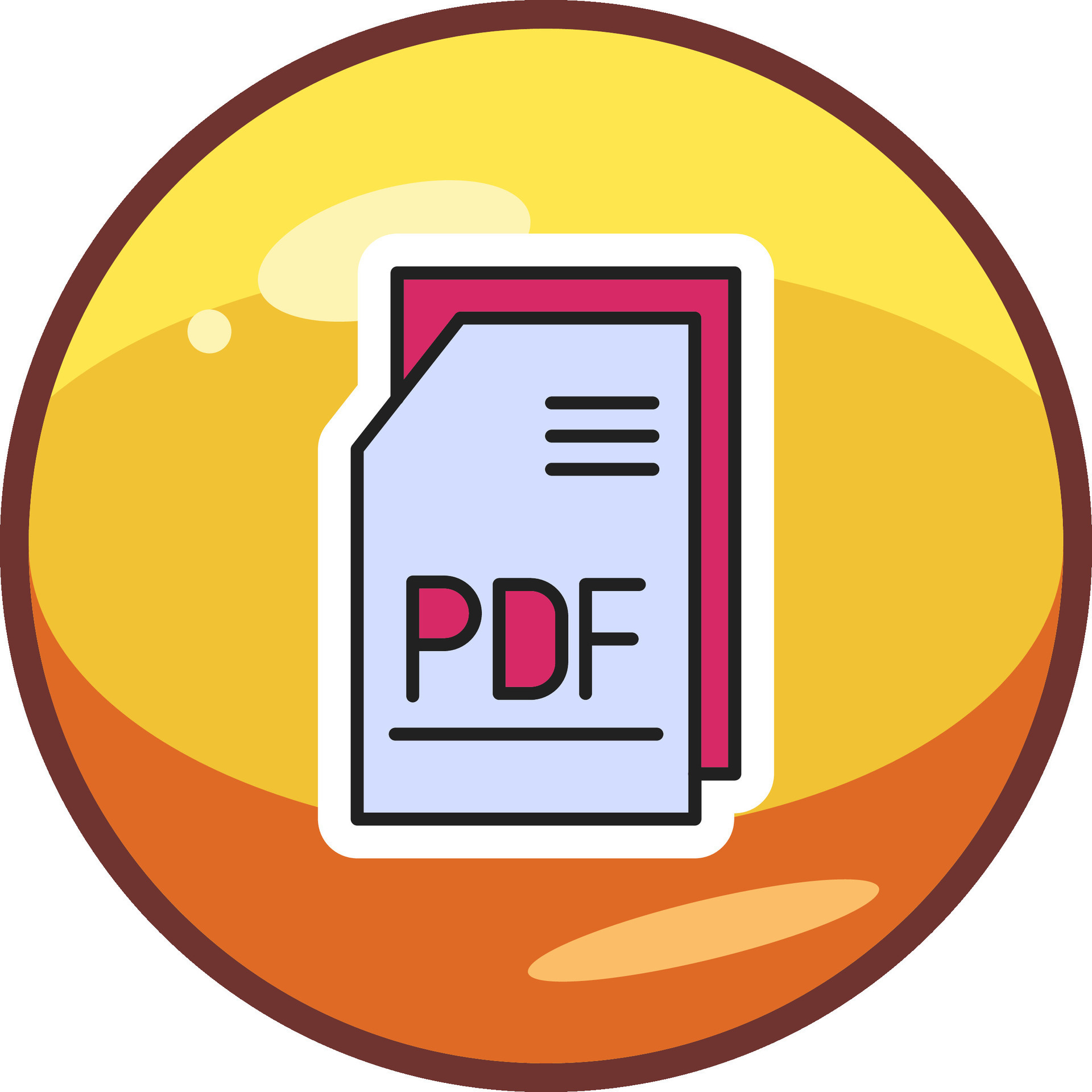 Pdf File Vector Icon 38198832 Vector Art at Vecteezy