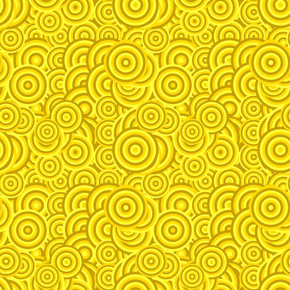 Yellow Seamless Concentric Circle Pattern Background Vector Illustration 38242073 Vector Art