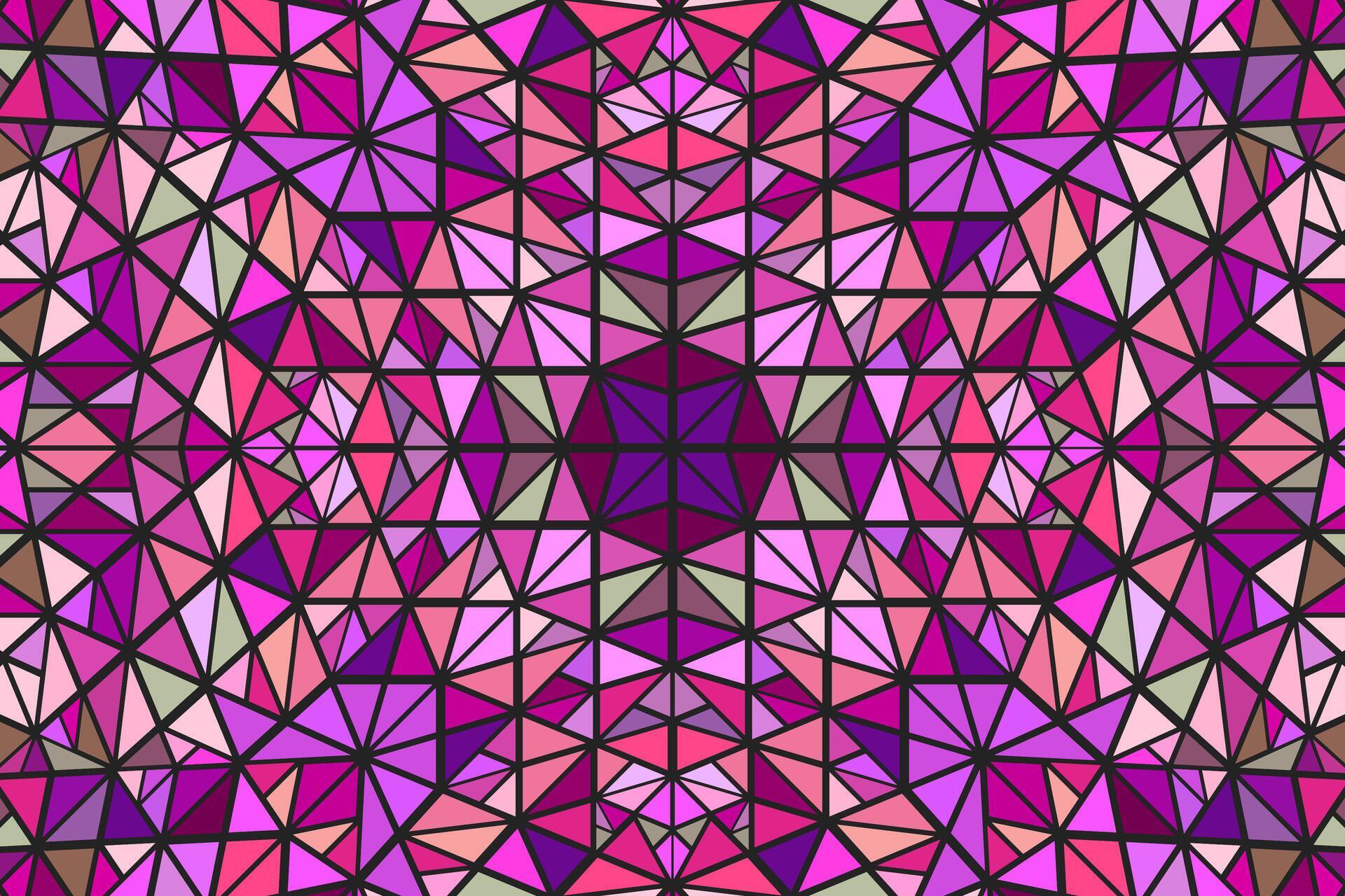 Geometrical Dynamic Abstract Tile Mosaic Pattern Web Background Colorful Psychedelic Circular