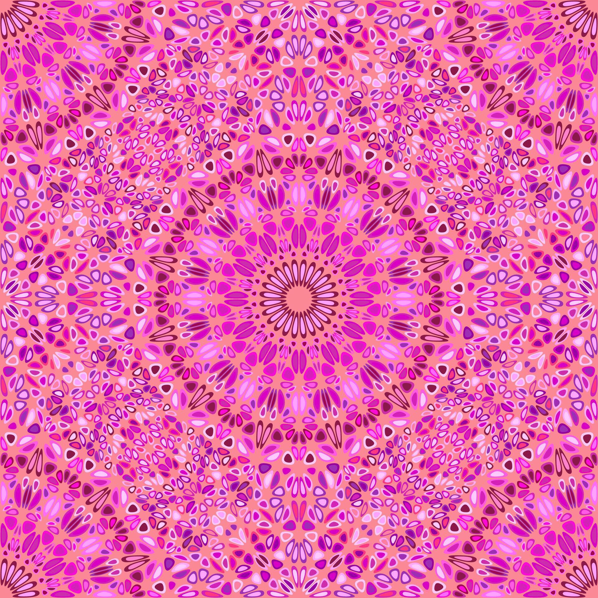 Geometrical Bohemian Mandala Flower Ornament Pattern Background