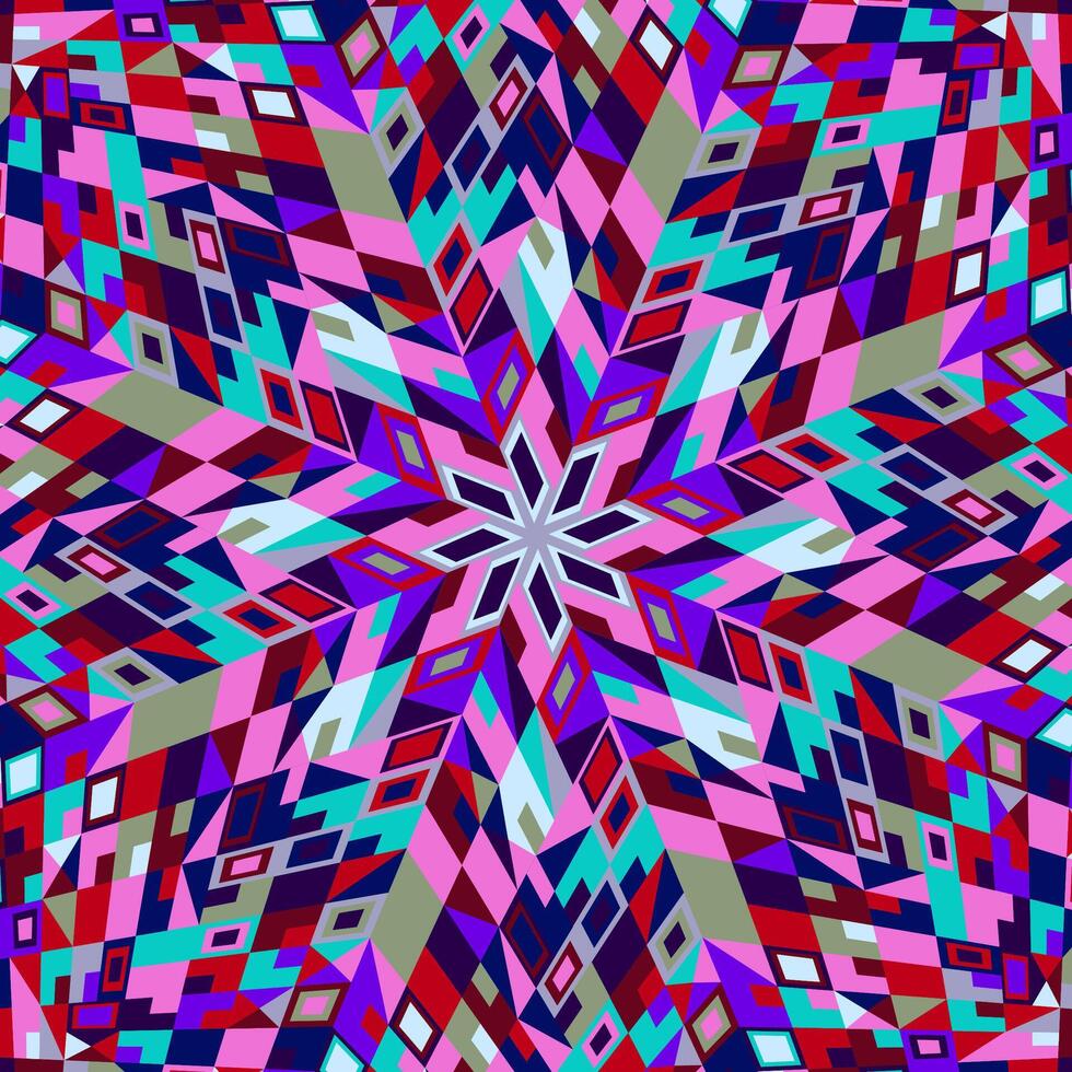 Geometrical Dynamic Pattern Mosaic Background Circular Abstract