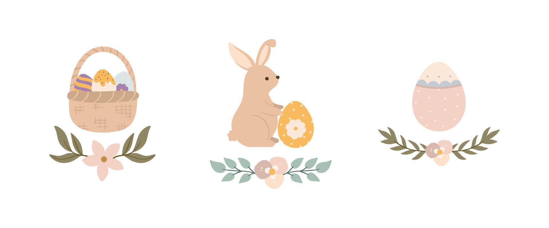 Easter compositions set 38242451 Vector Art at Vecteezy