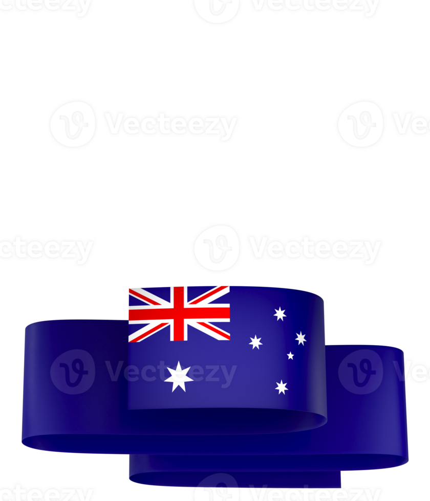 Australia Flag Element Design National Independence Day Banner Ribbon Png 38246235 Png