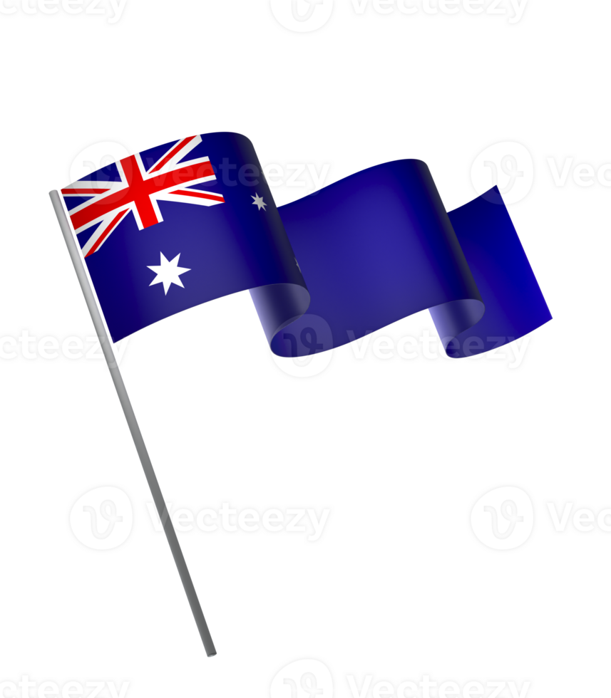 Australia Flag Element Design National Independence Day Banner Ribbon Png 38249122 Png