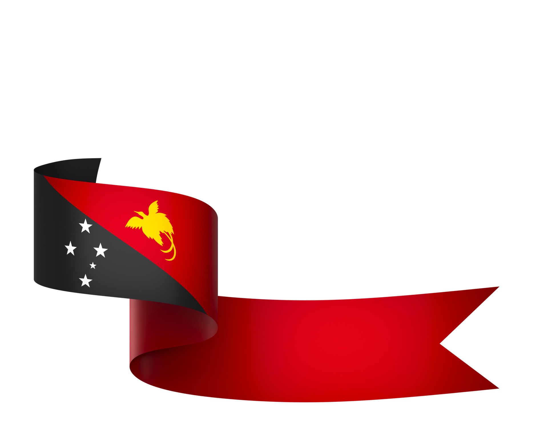 Papua New Guinea Flag Element Design National Independence Day Banner Ribbon Png 38251628 Png