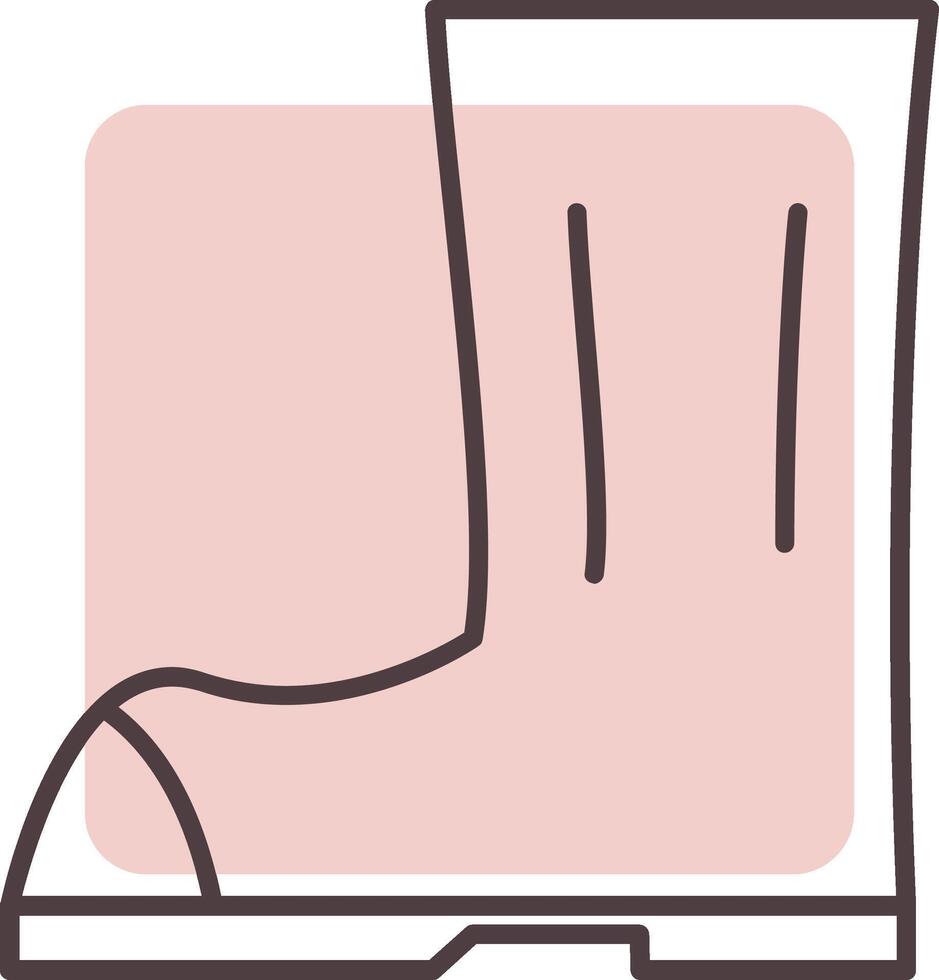 Boot Line Shape Colors Icon 38254395 Vector Art at Vecteezy
