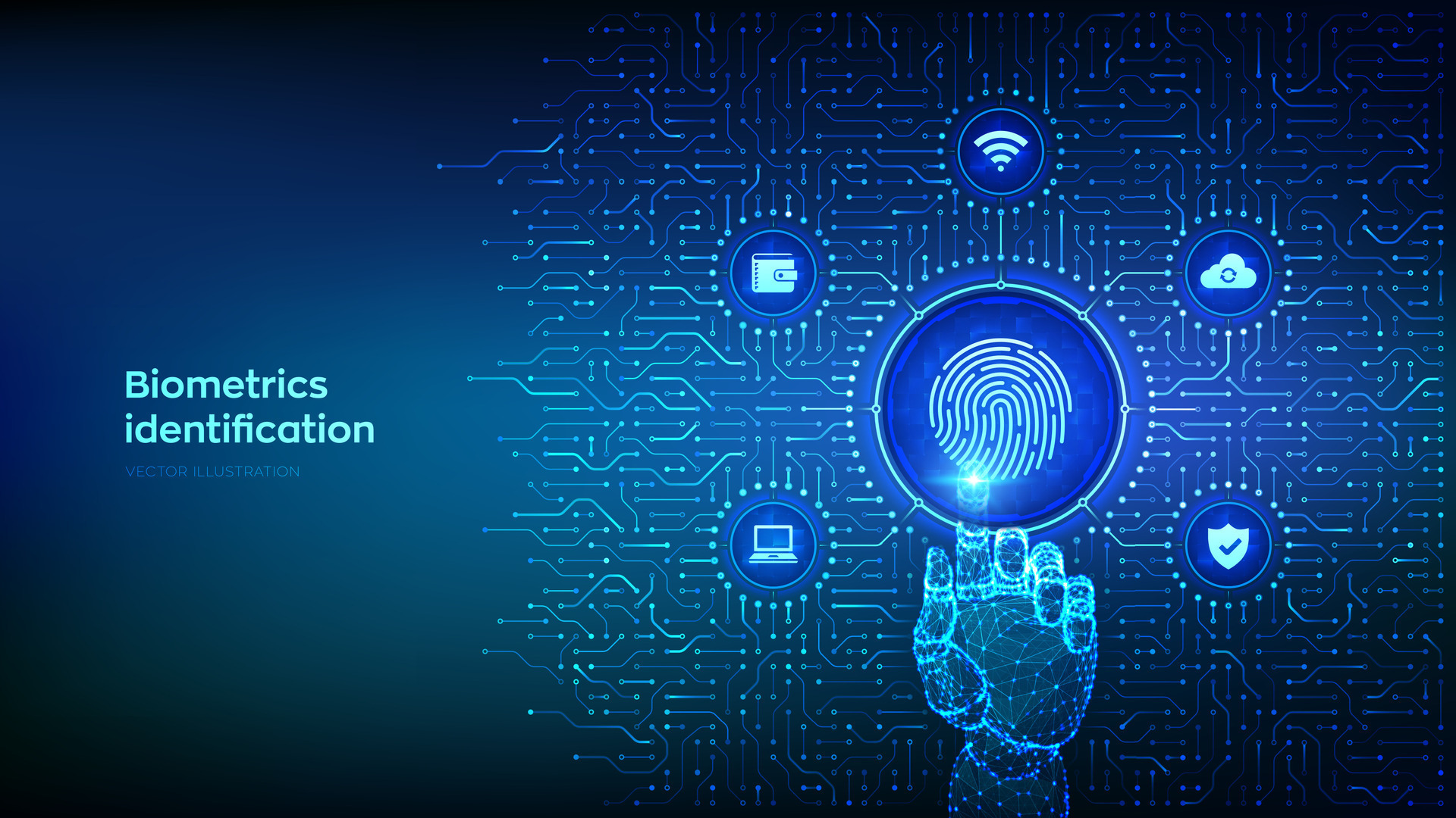 Fingerprint Scanning Biometrics Identification Personal Data Protection Cyber Security