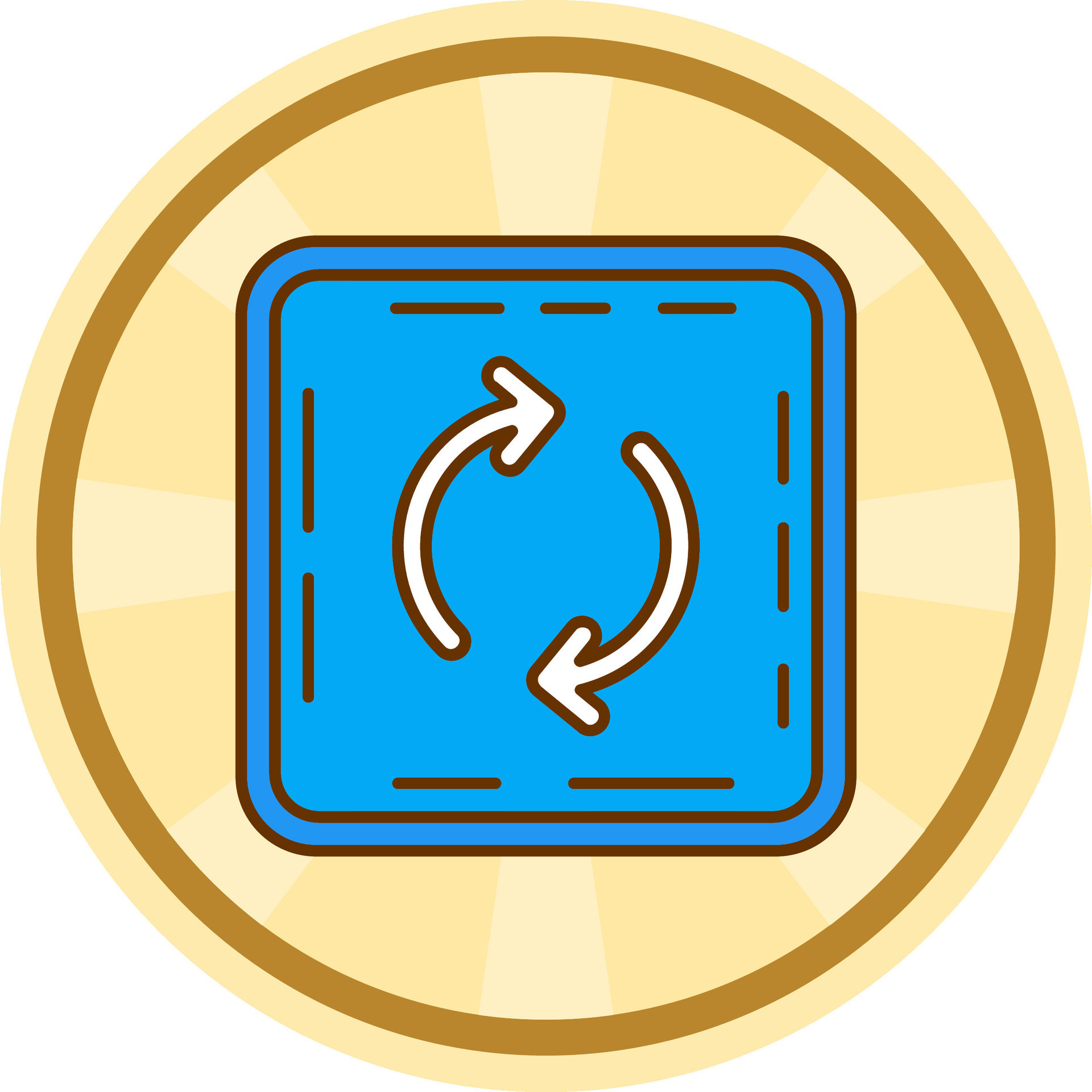 Loop Comic circle Icon 38271166 Vector Art at Vecteezy