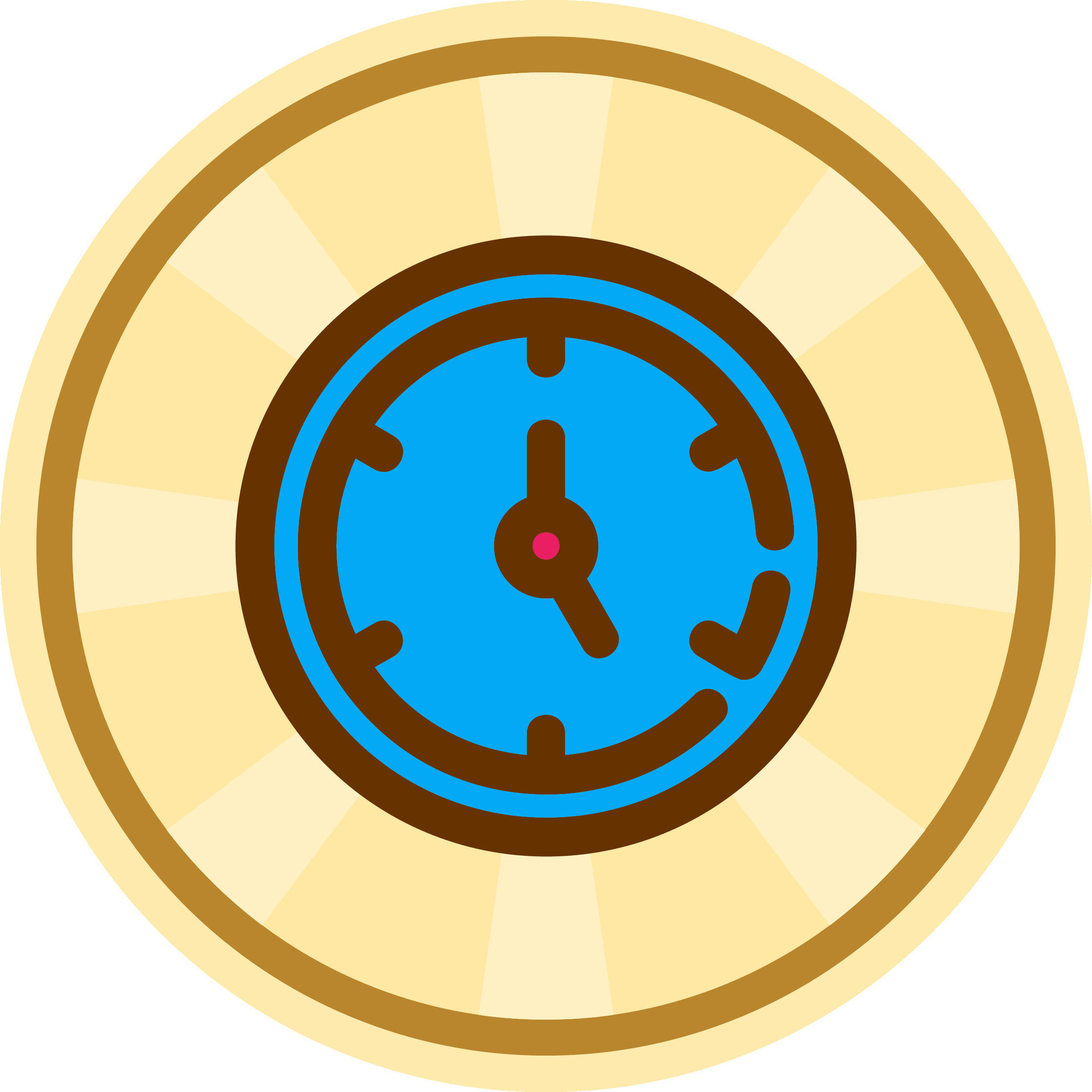 Timer Comic circle Icon 38272597 Vector Art at Vecteezy