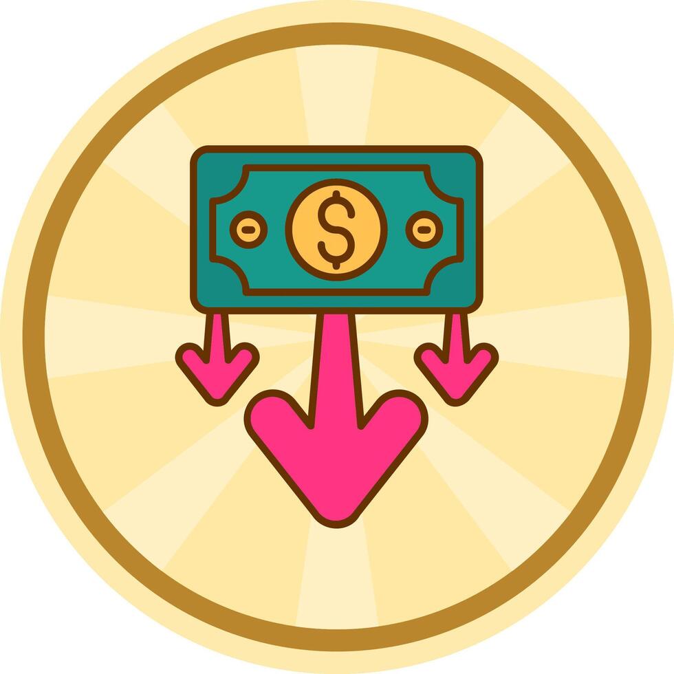 Decrease Comic circle Icon 38275309 Vector Art at Vecteezy