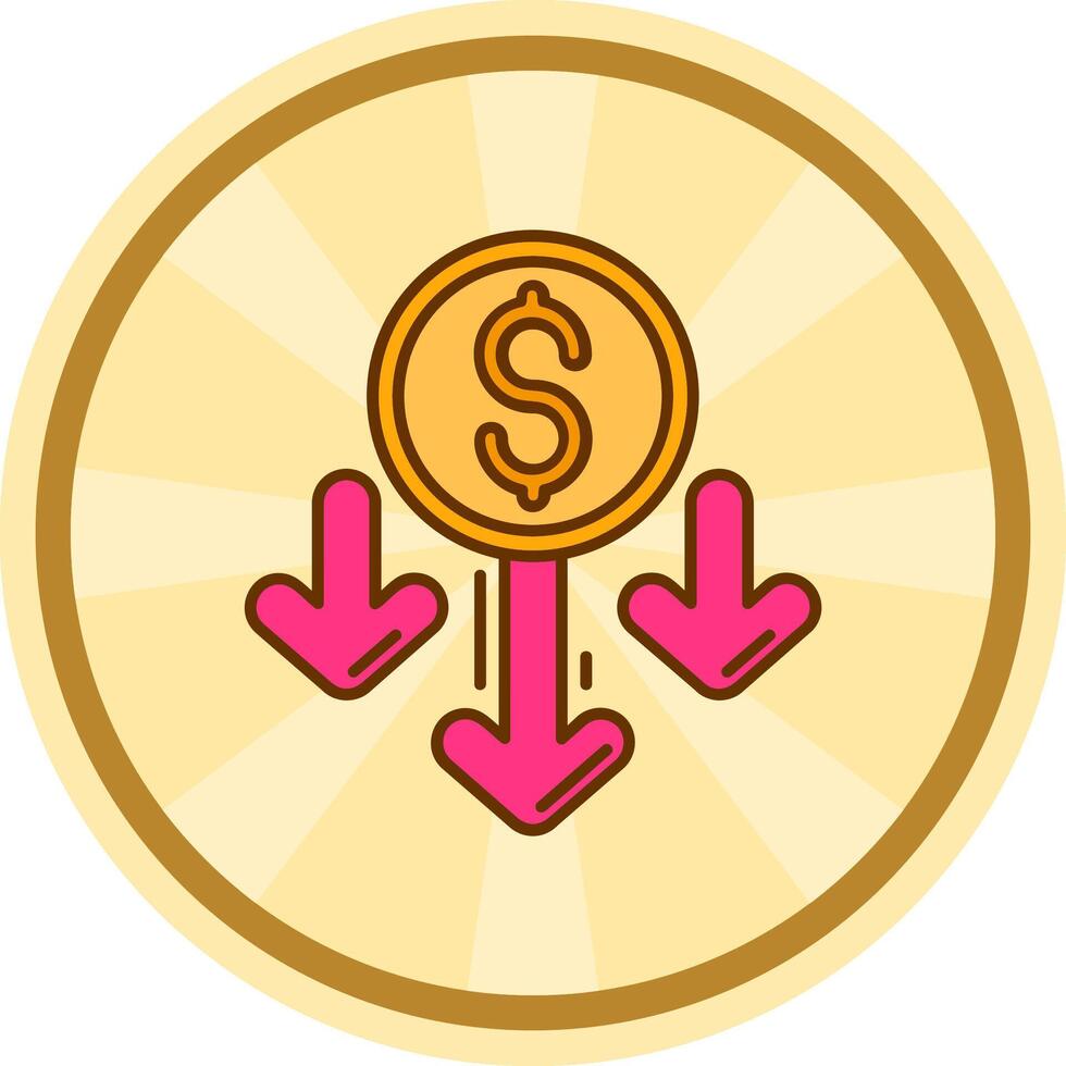 Decrease Comic circle Icon 38275330 Vector Art at Vecteezy