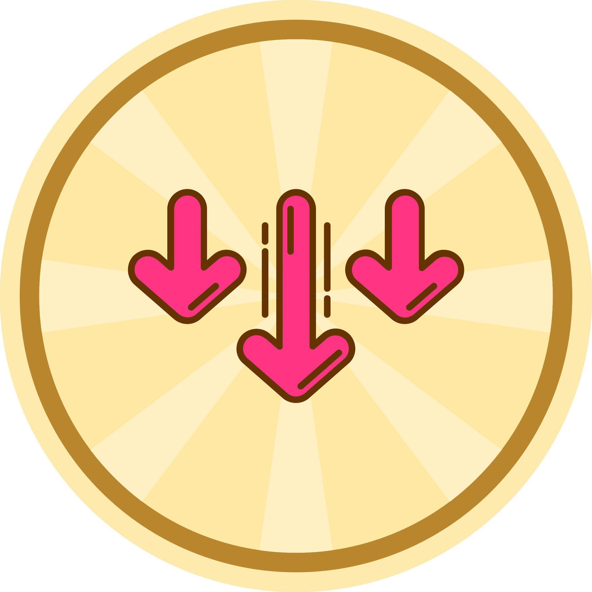 Decrease Comic circle Icon 38275548 Vector Art at Vecteezy