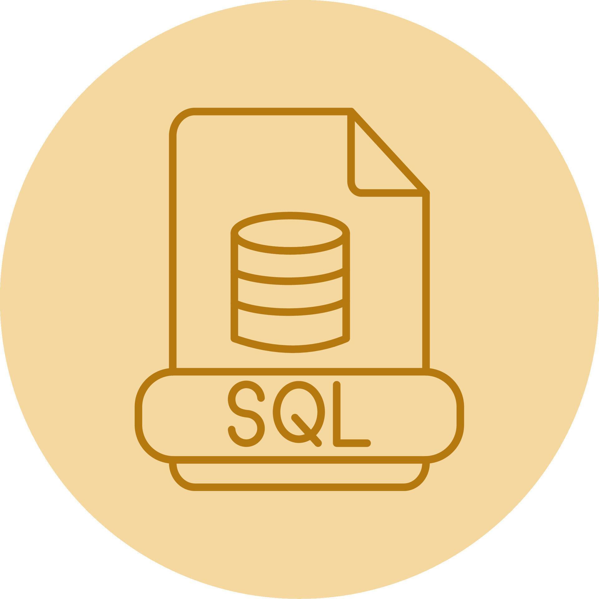 Sql Line Circle Multicolor Icon 38276068 Vector Art at Vecteezy