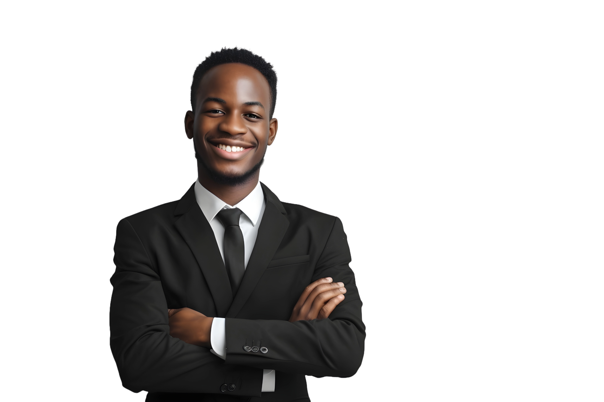 AI generated an image of a black man in a suit 38277190 PNG