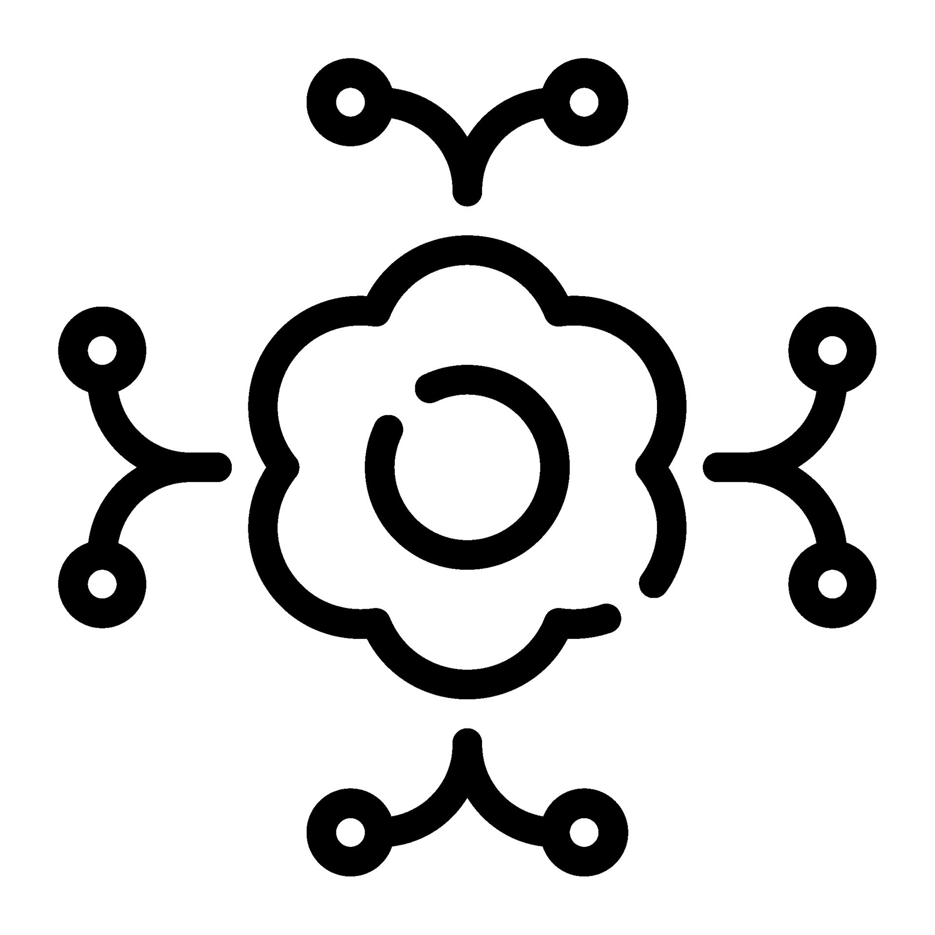 Floral Wreath Icon Spring, for uiux, web, app, infographic, etc ...